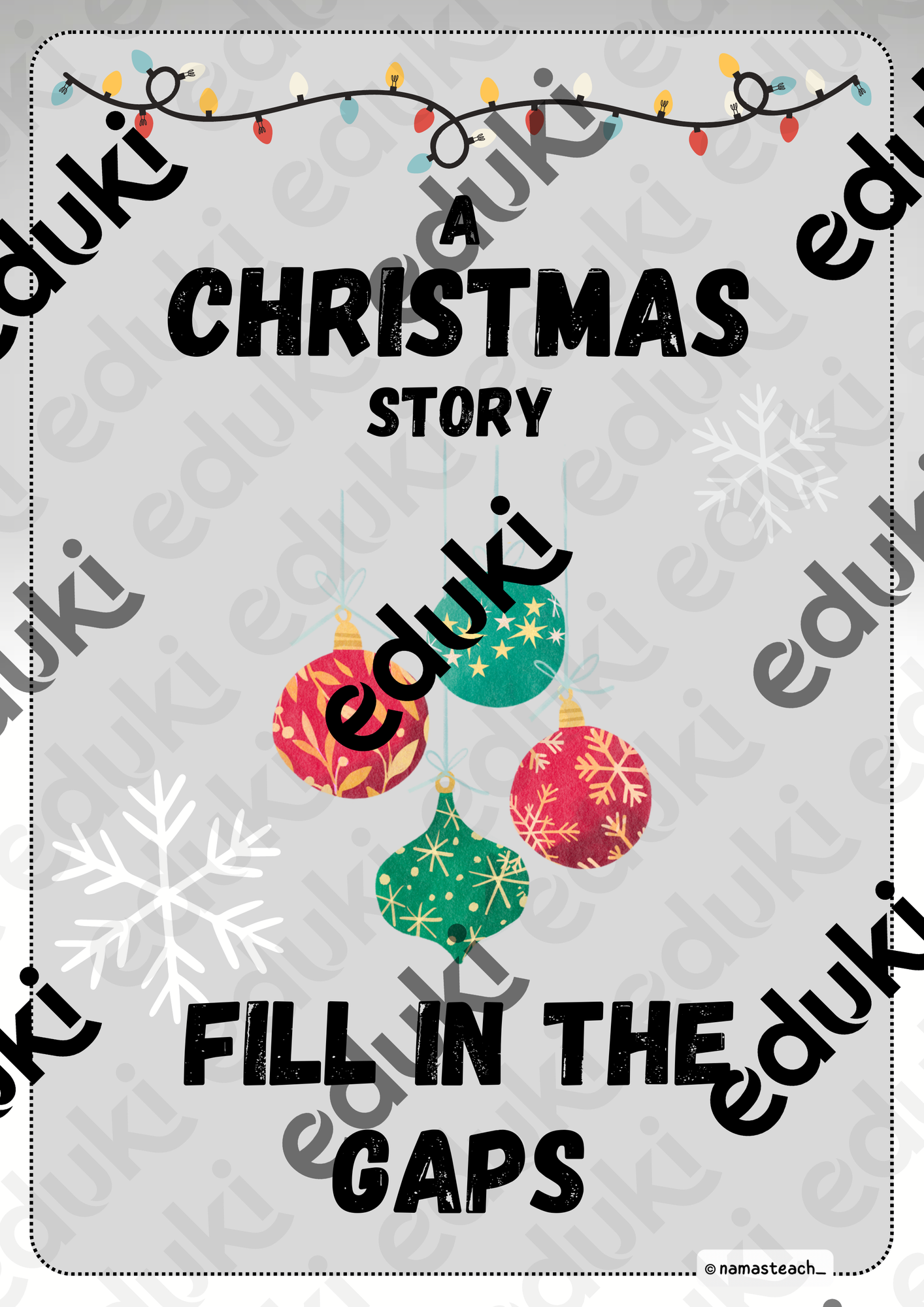 A Christmas Story - Fill in the gaps! Lückentext Weihnachten ...