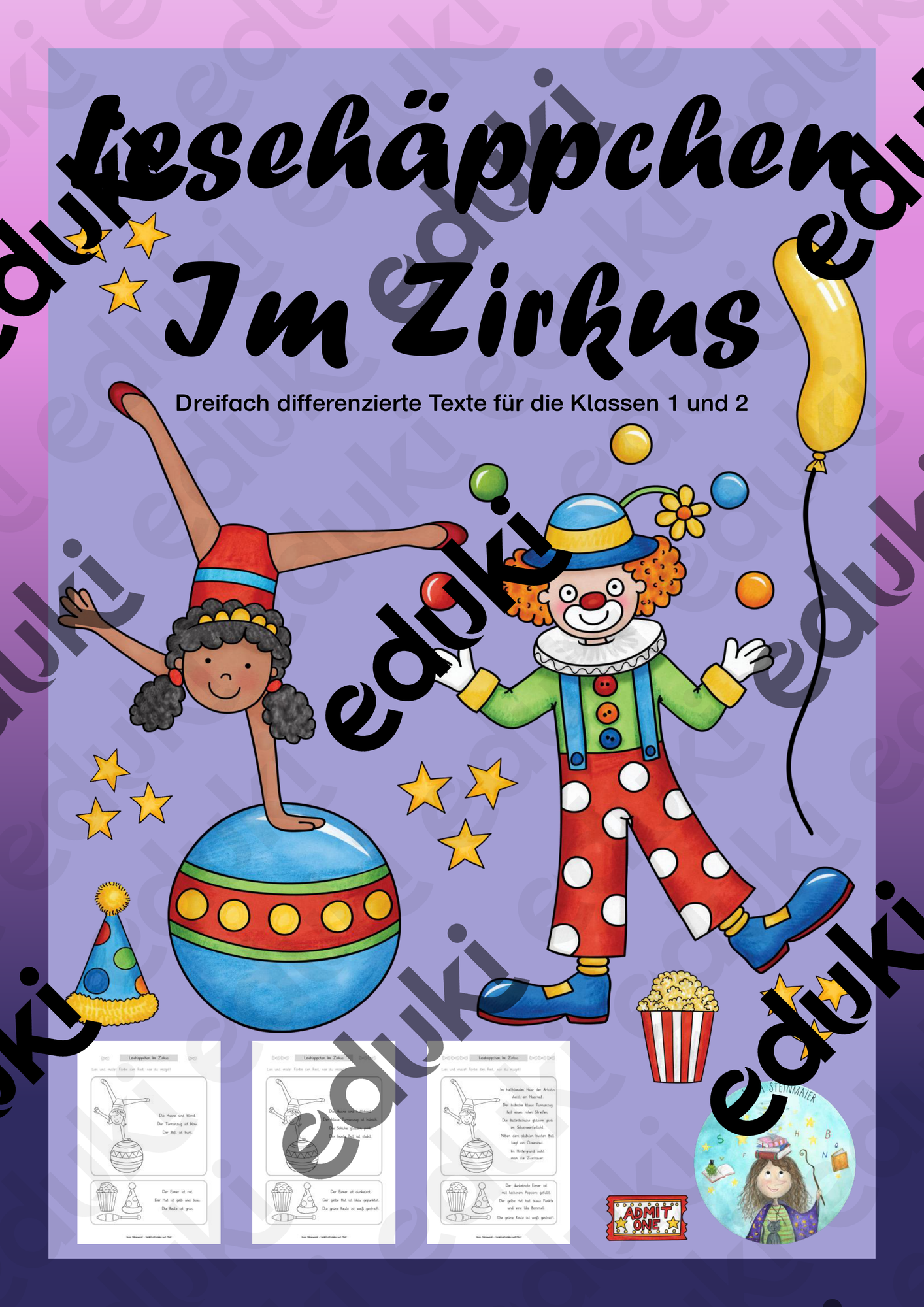 Lesehäppchen Im Zirkus (Klassen 1 und 2) – Unterrichtsmaterial im Fach ...