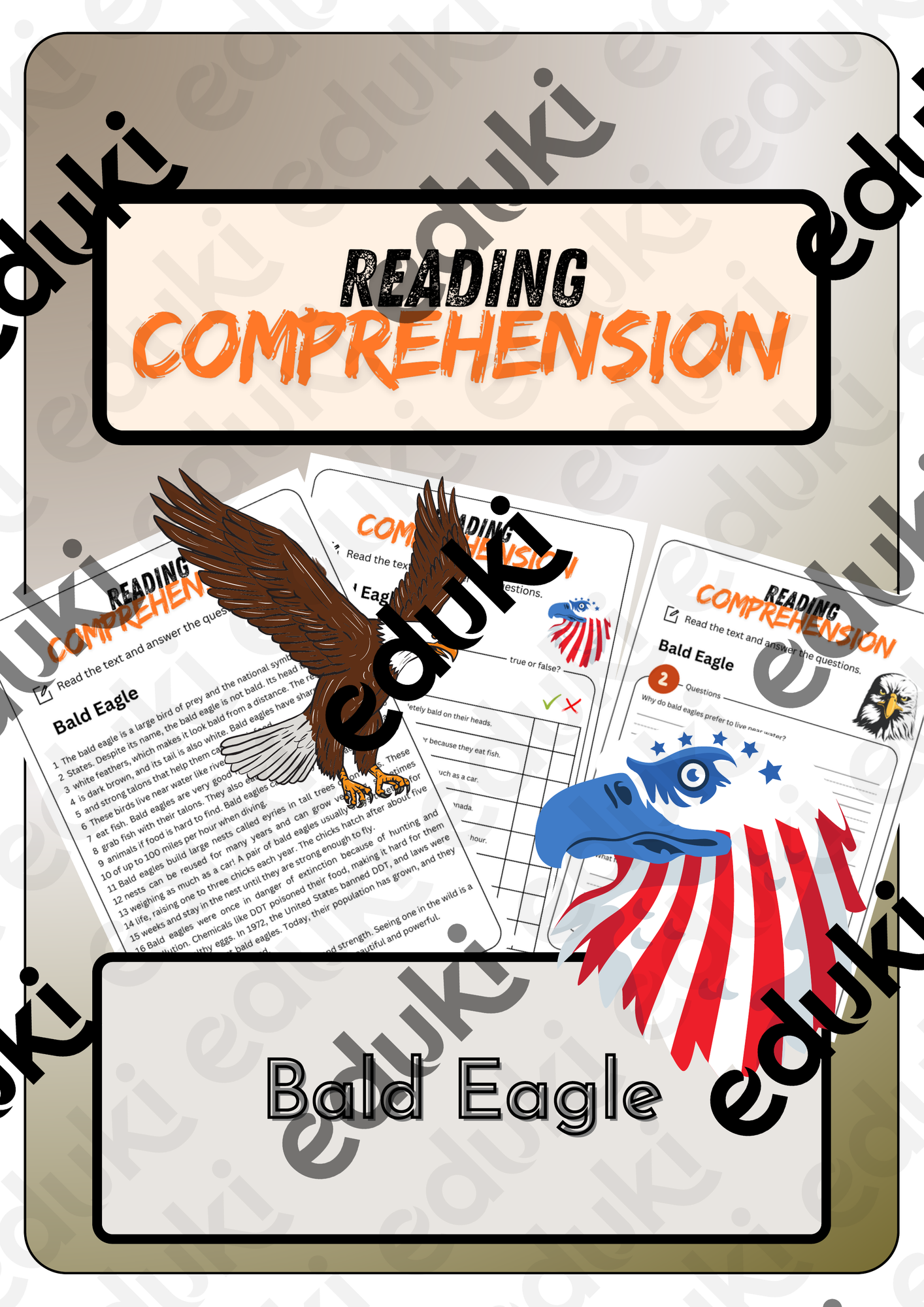 Reading Comprehension - Bald Eagle + Solutions – Unterrichtsmaterial im ...