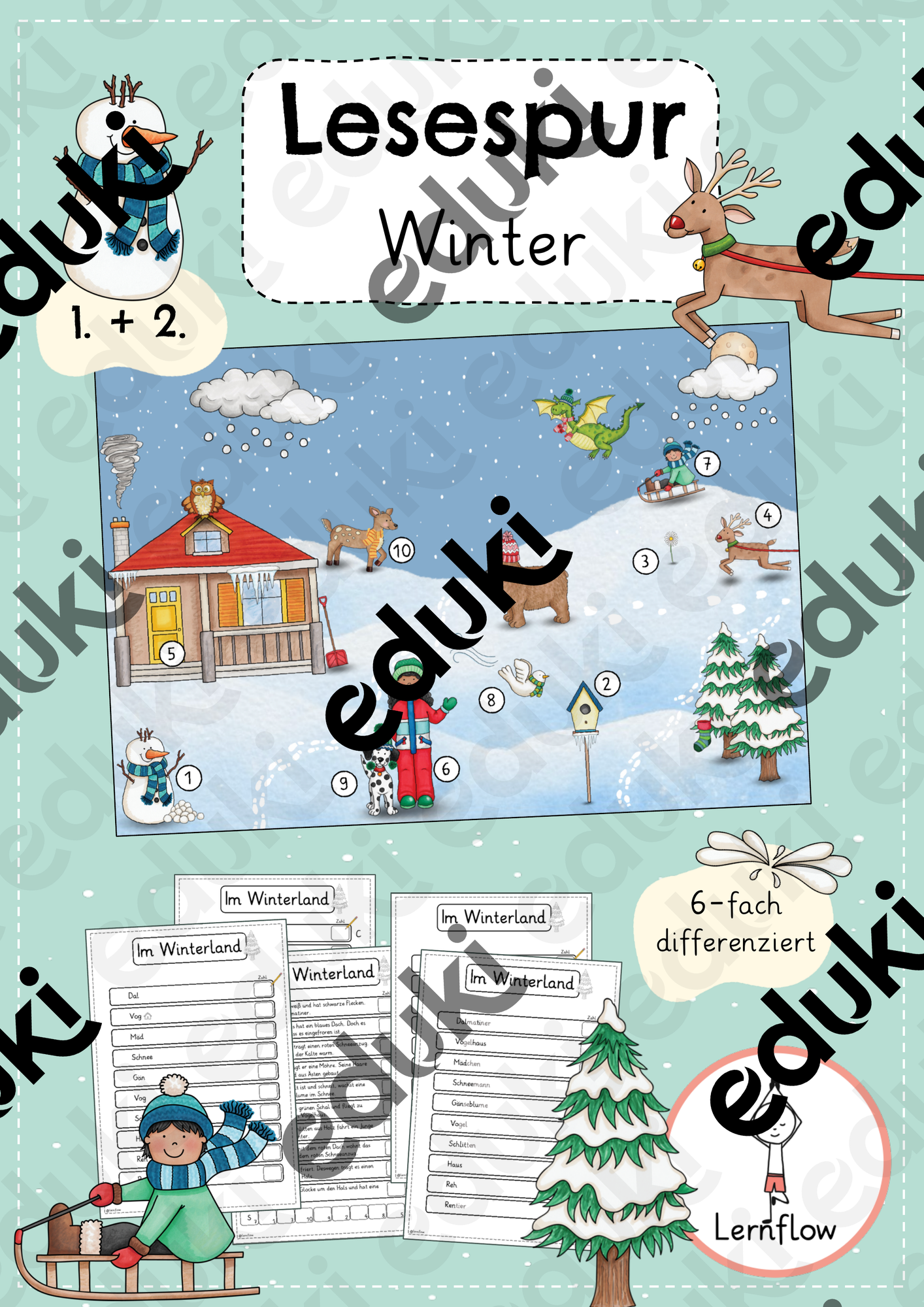 Lesespur Winter | Kl. 1 + 2 – Unterrichtsmaterial in den Fächern ...