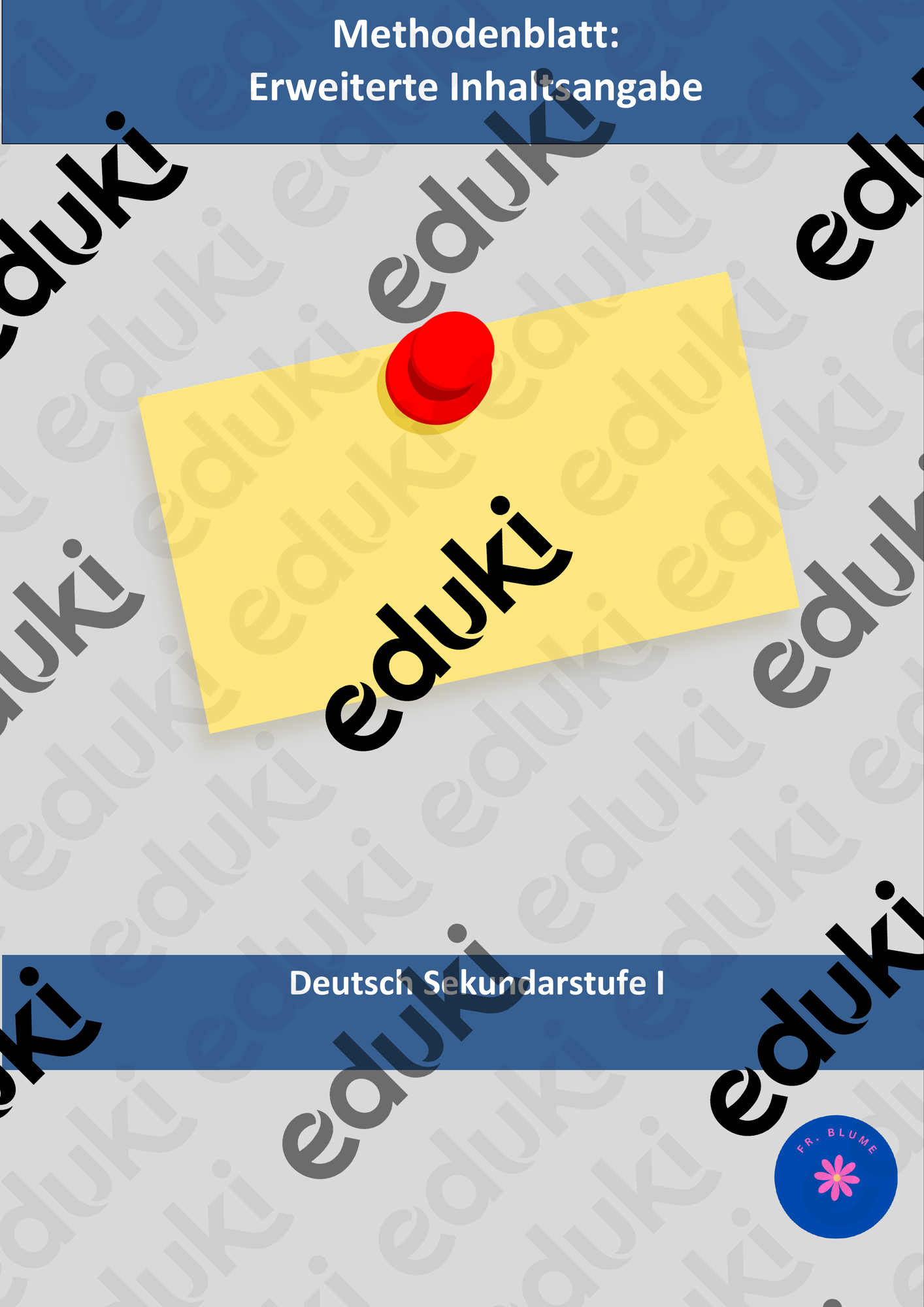 Methodenblatt: Erweiterte Inhaltsangabe – Unterrichtsmaterial im Fach ...