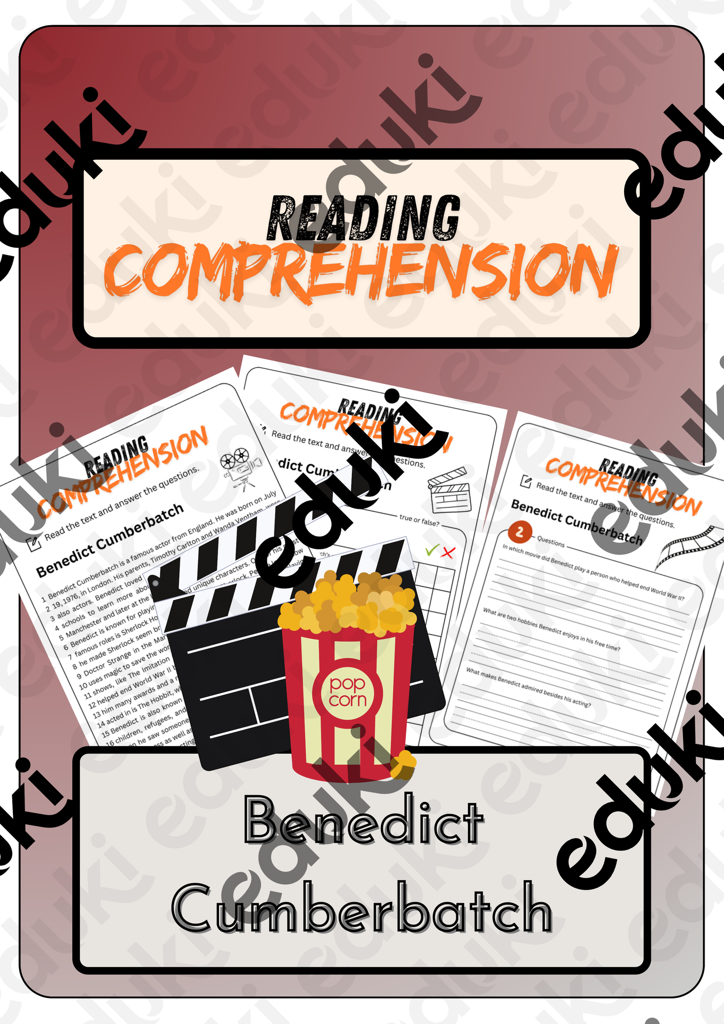 Reading Comprehension - Benedict Cumberbatch + Solutions ...