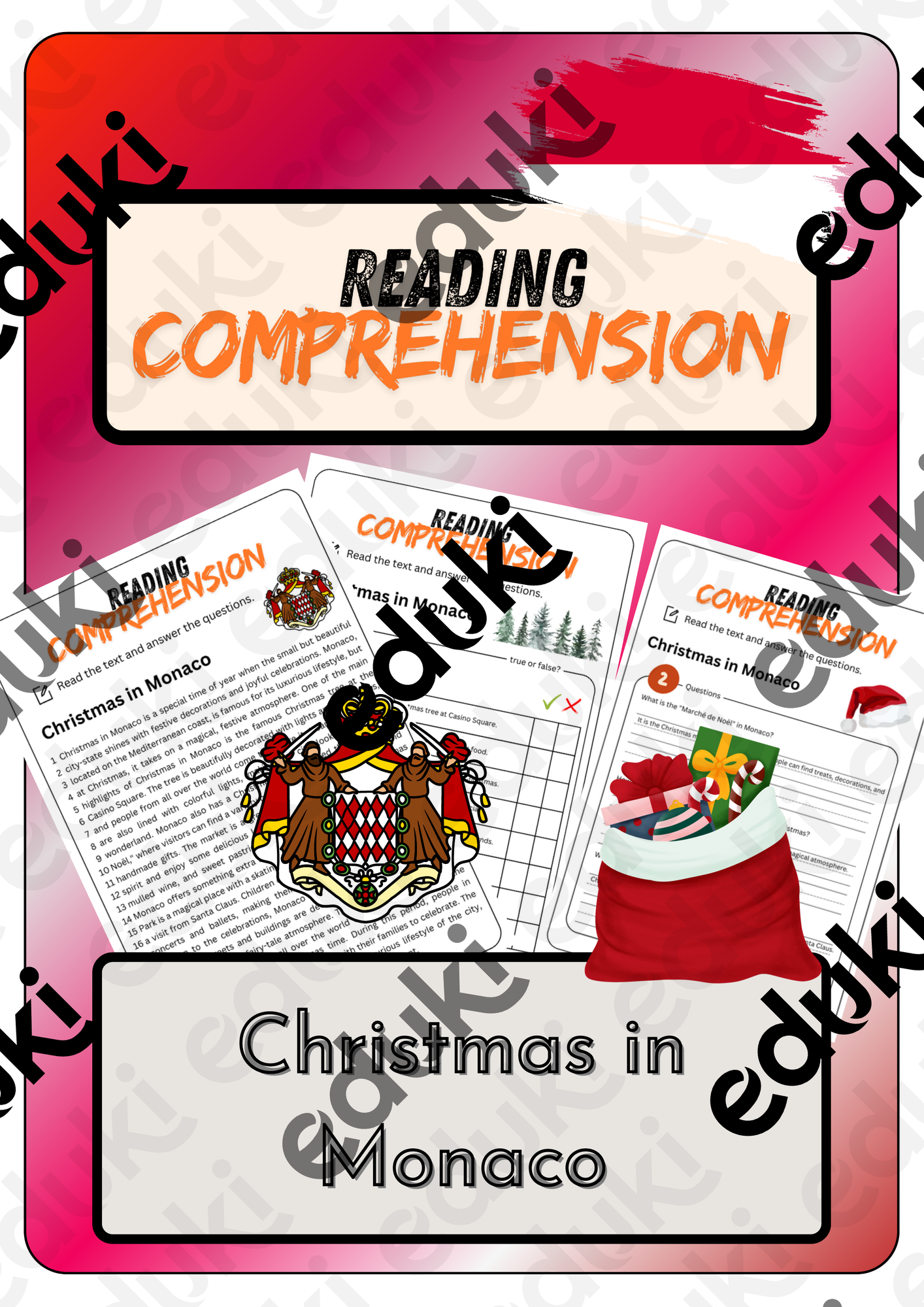Reading Comprehension - Christmas in Monaco + Solutions ...