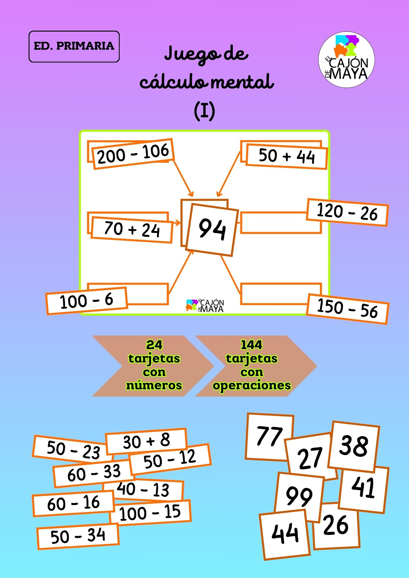 Juego para practicar cálculo mental (I) - material de la siguiente ...