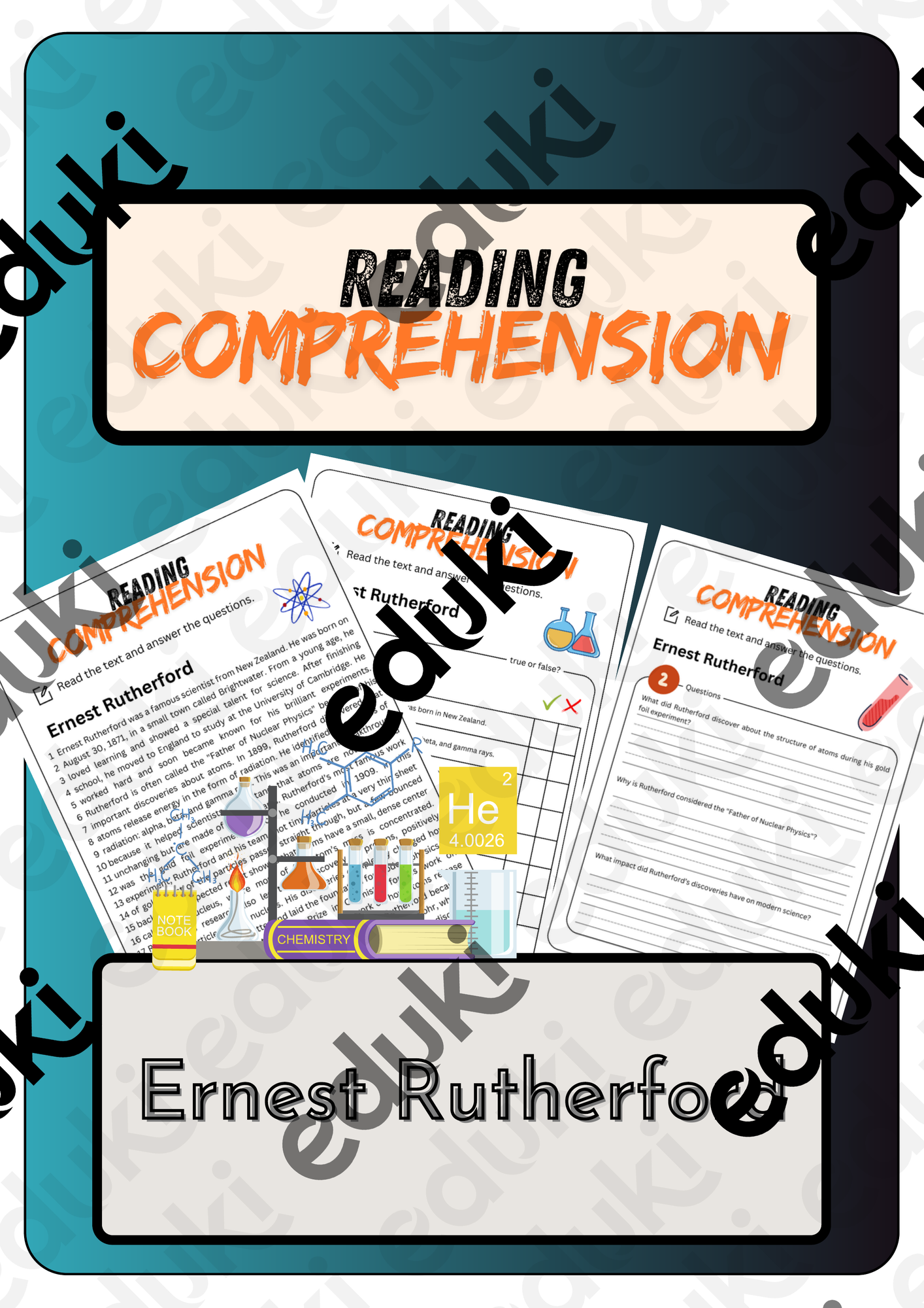 Reading Comprehension - Ernest Rutherford + Solutions ...