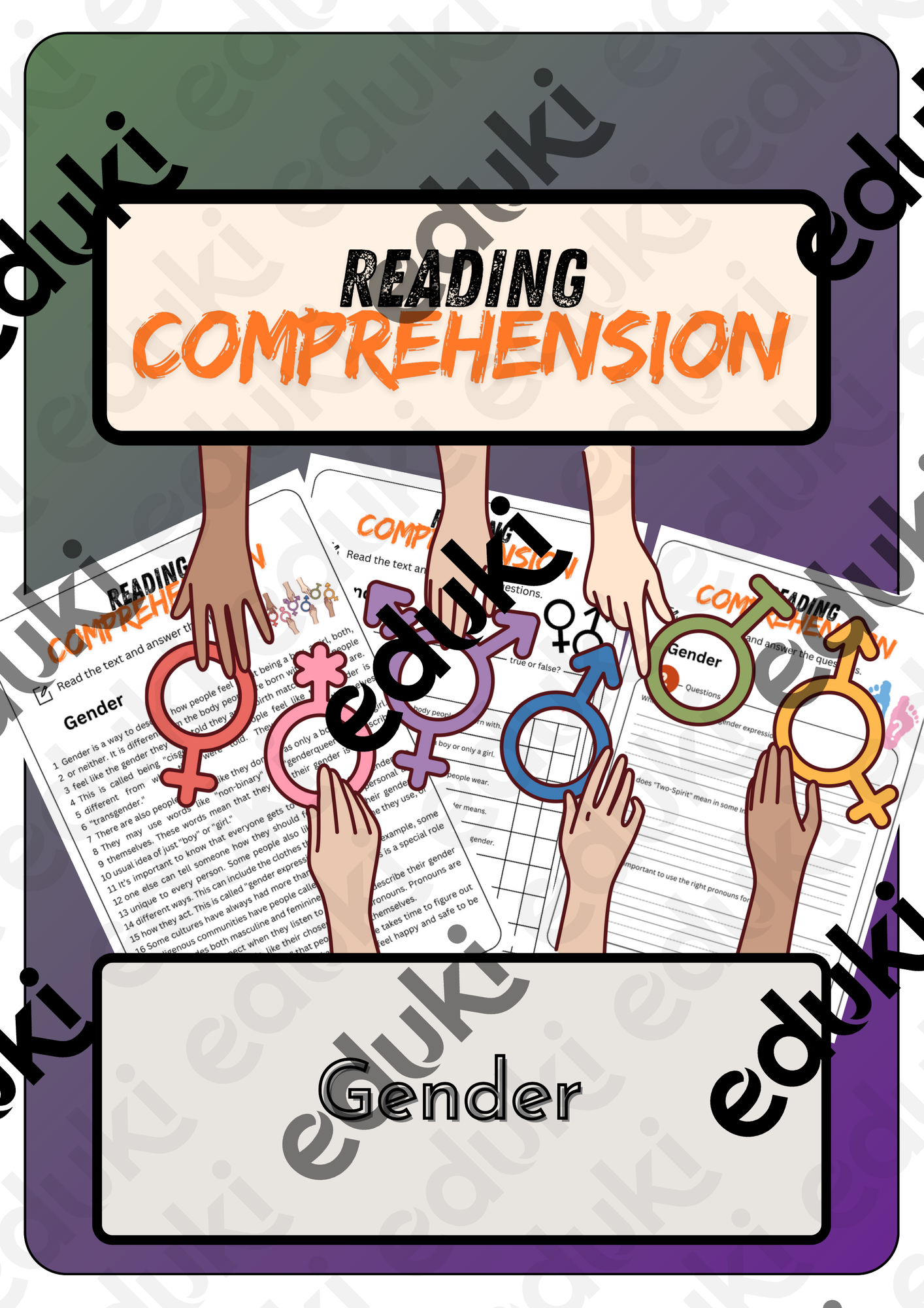 Reading Comprehension - Gender + Solutions – Unterrichtsmaterial im ...