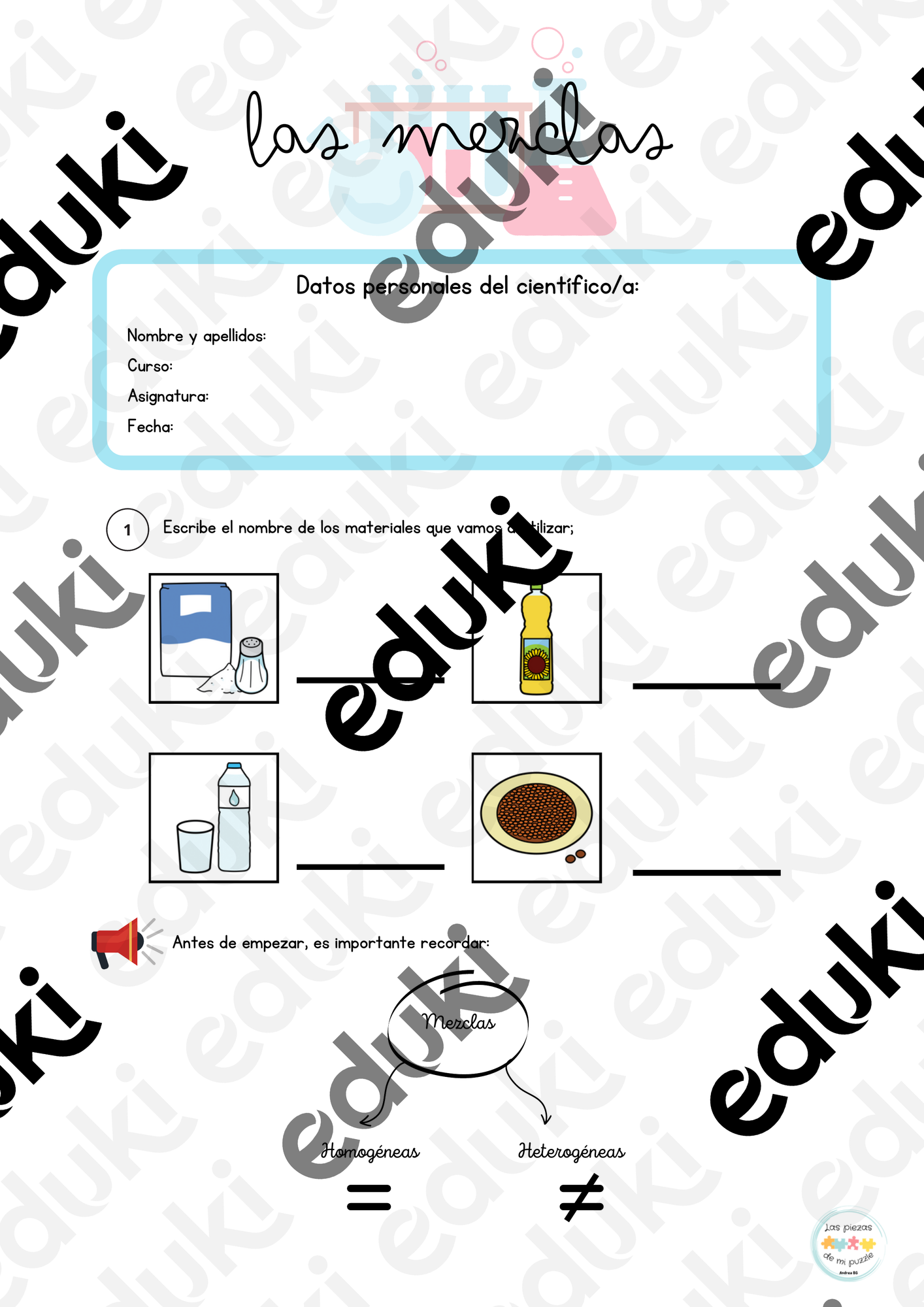 Mezclas Homogéneas Y Heterogéneas Material De La Siguiente Asignatura