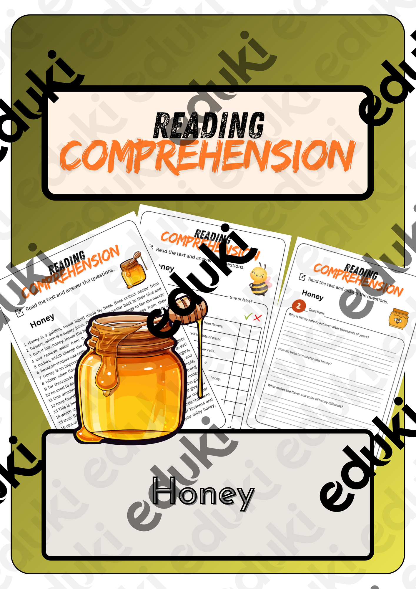 Reading Comprehension - Honey + Solutions – Unterrichtsmaterial im Fach ...