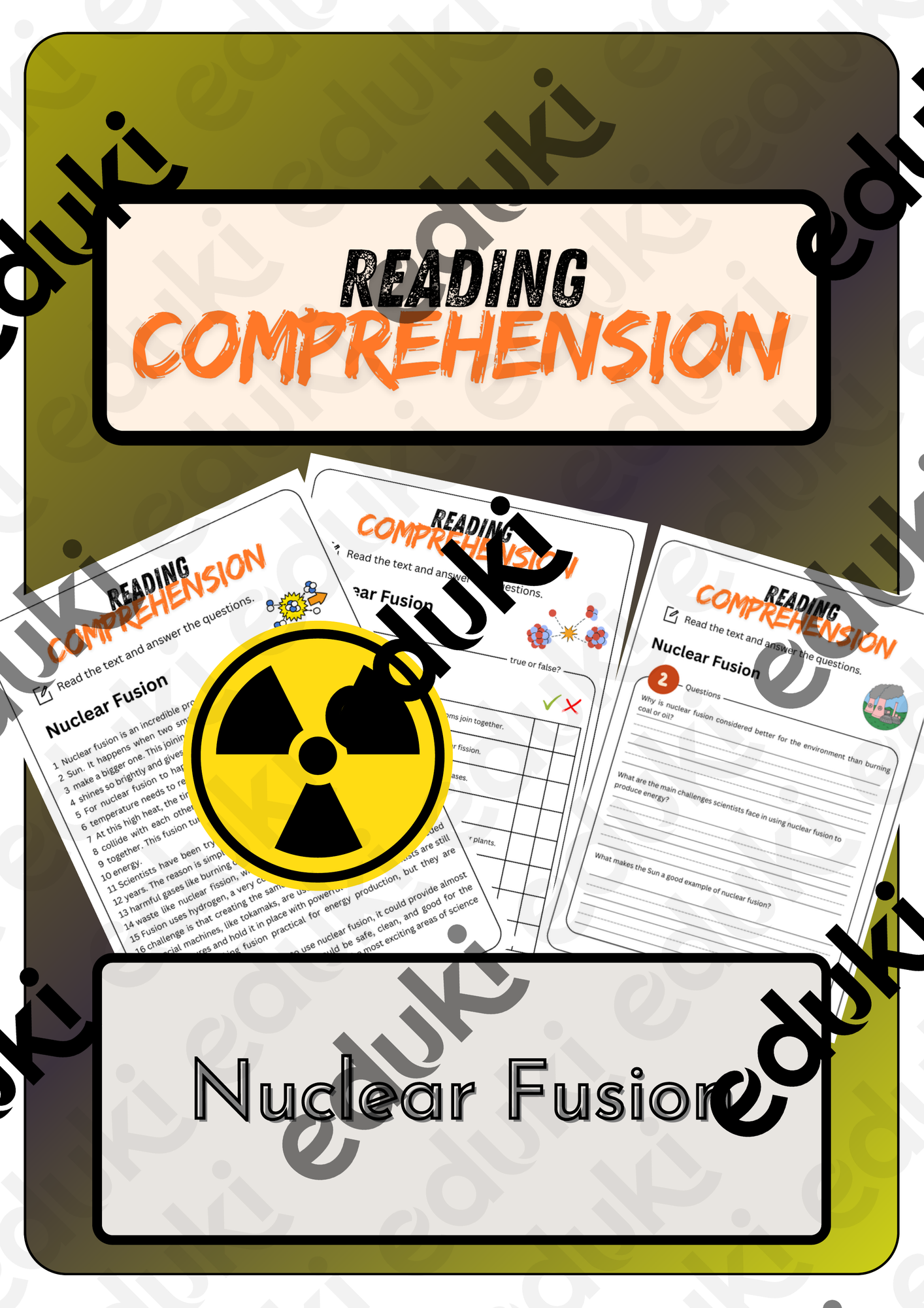 Reading Comprehension - Nuclear Fusion + Solutions ...