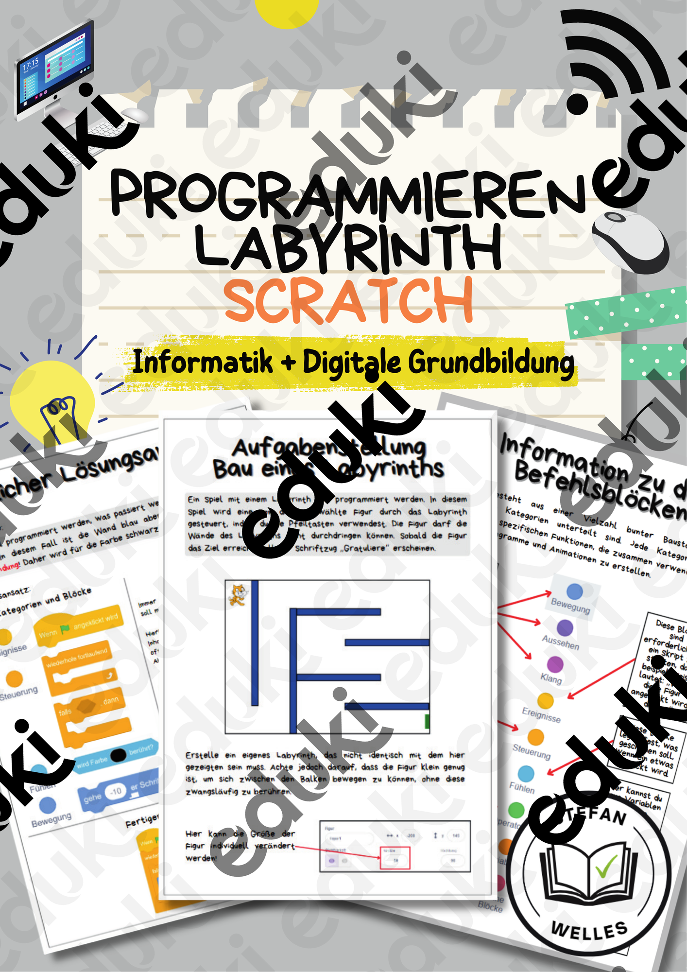 Scratch - Labyrinth - Anfänger (Programmieren) – Unterrichtsmaterial im ...