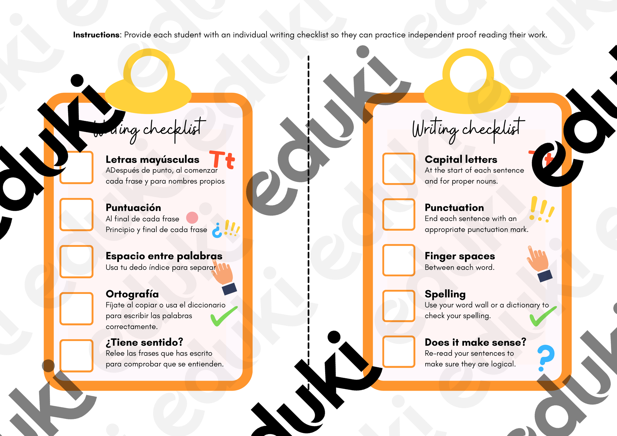 Writing Checklist - material didáctico de las asignaturas Inglés ...