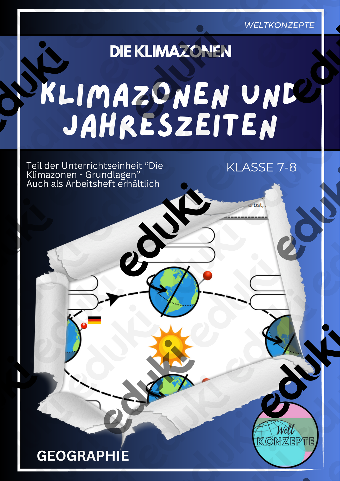Klimazonen und die Entstehung der Jahrezeiten – Unterrichtsmaterial im ...