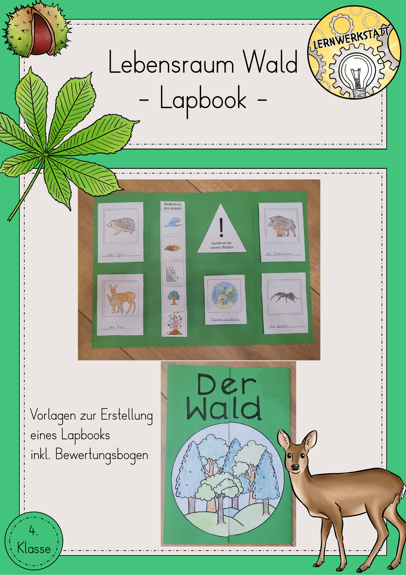 Lapbook Wald – Unterrichtsmaterial im Fach Sachunterricht