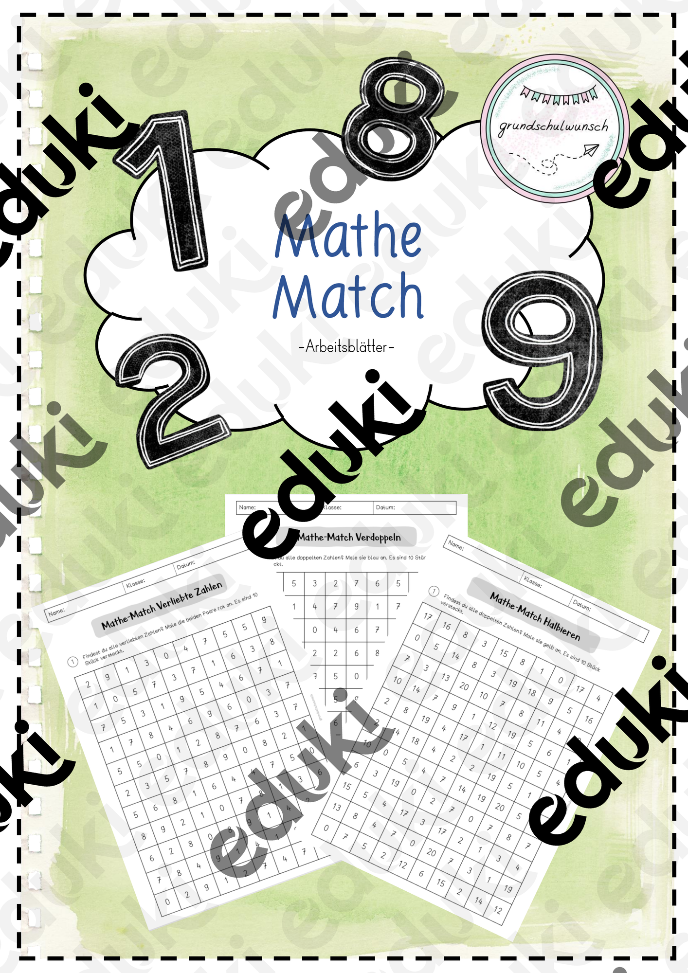 Mathe Match Arbeitsblätter – Unterrichtsmaterial im Fach Mathematik