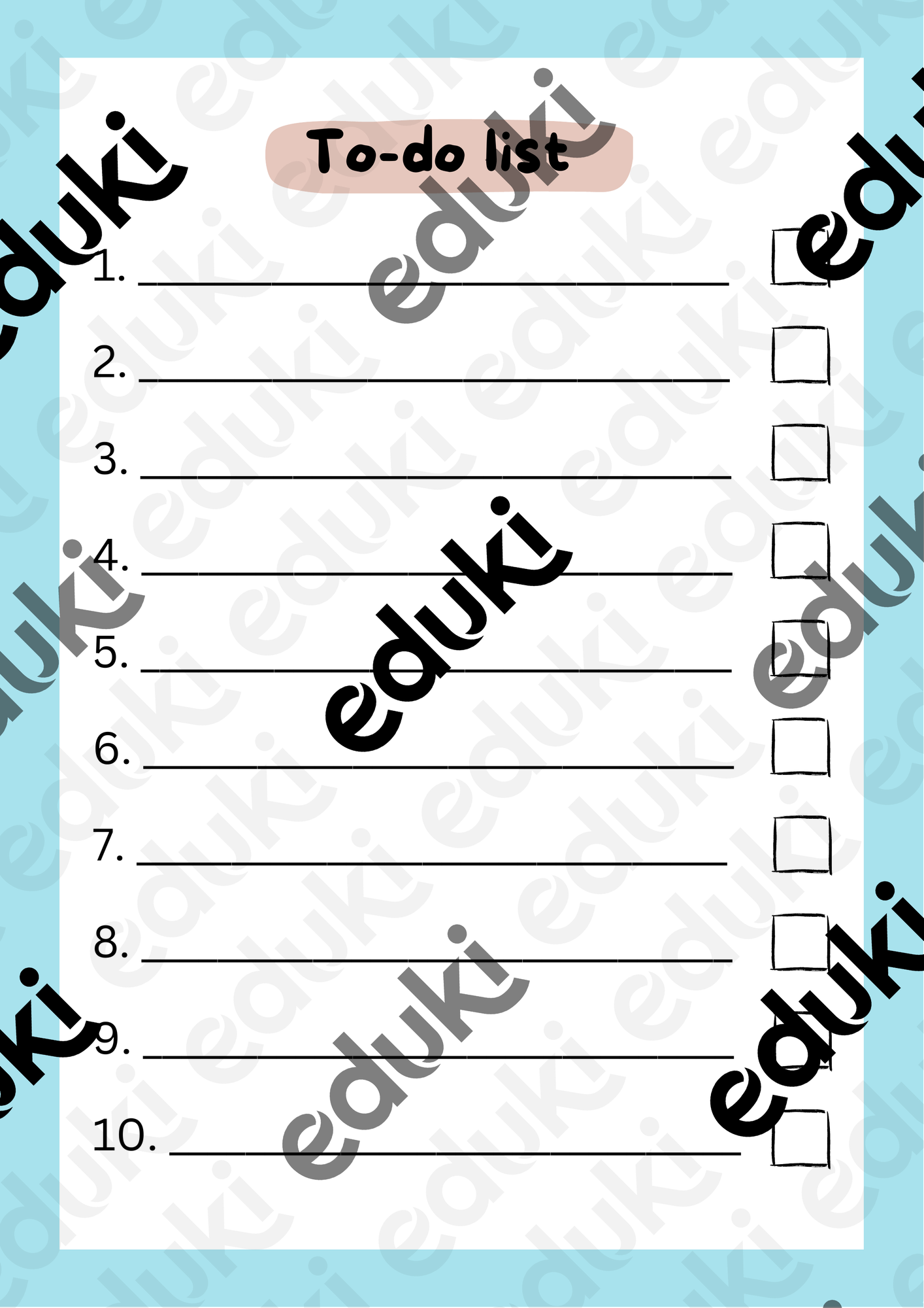 FREEBIE: To-do-Liste – Unterrichtsmaterial im Fach Fachübergreifendes