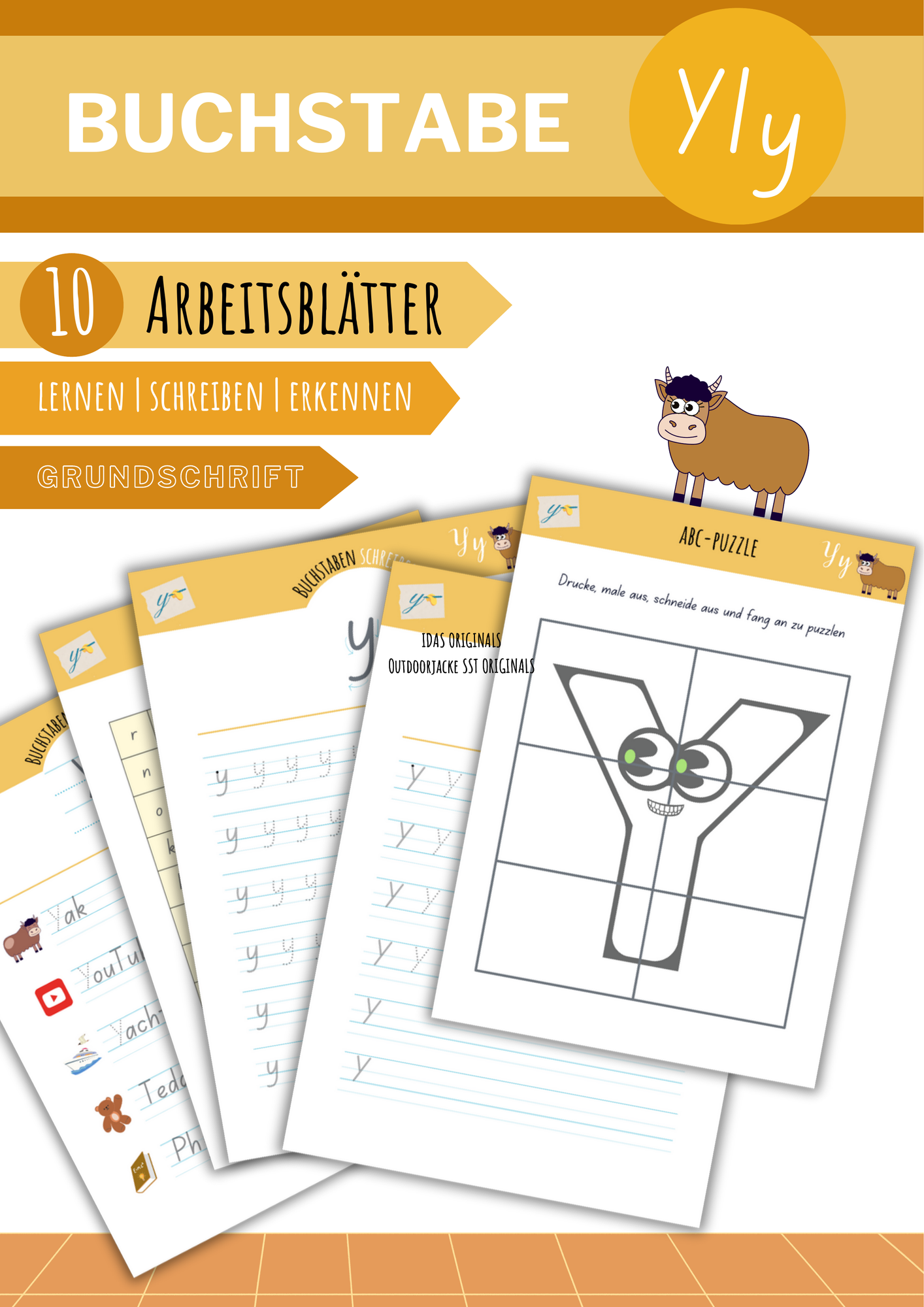 Buchstabe Y Grundschule | Grundschrift – Unterrichtsmaterial im Fach ...
