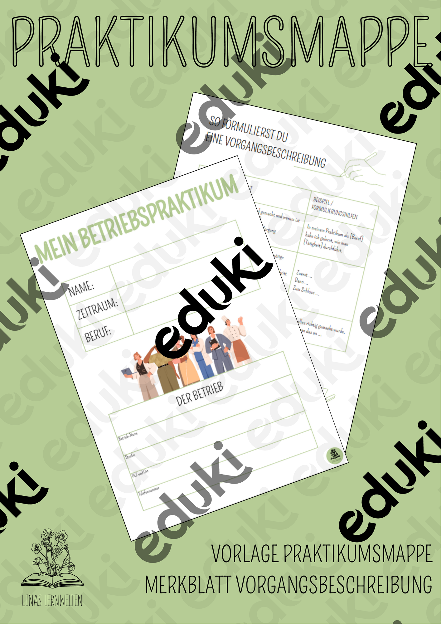 Praktikumsmappe & Merkblatt Vorgangsbeschreibung – Unterrichtsmaterial ...