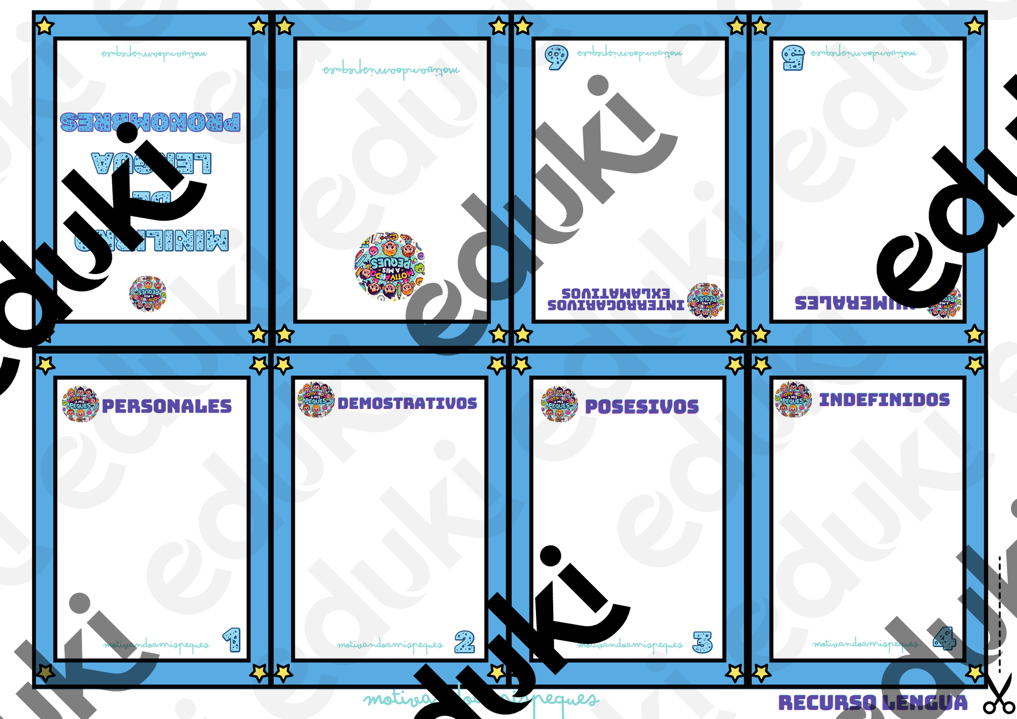 MINI LIBRO PRONOMBRES - Lengua Primaria - material de la siguiente ...