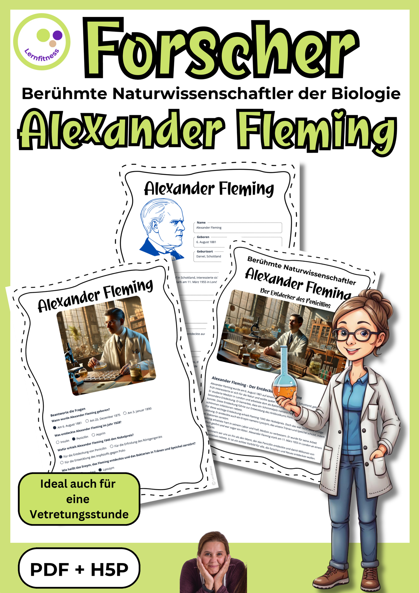 Forscher: Alexander Fleming – Steckbrief, Quiz und interaktive Übungen ...