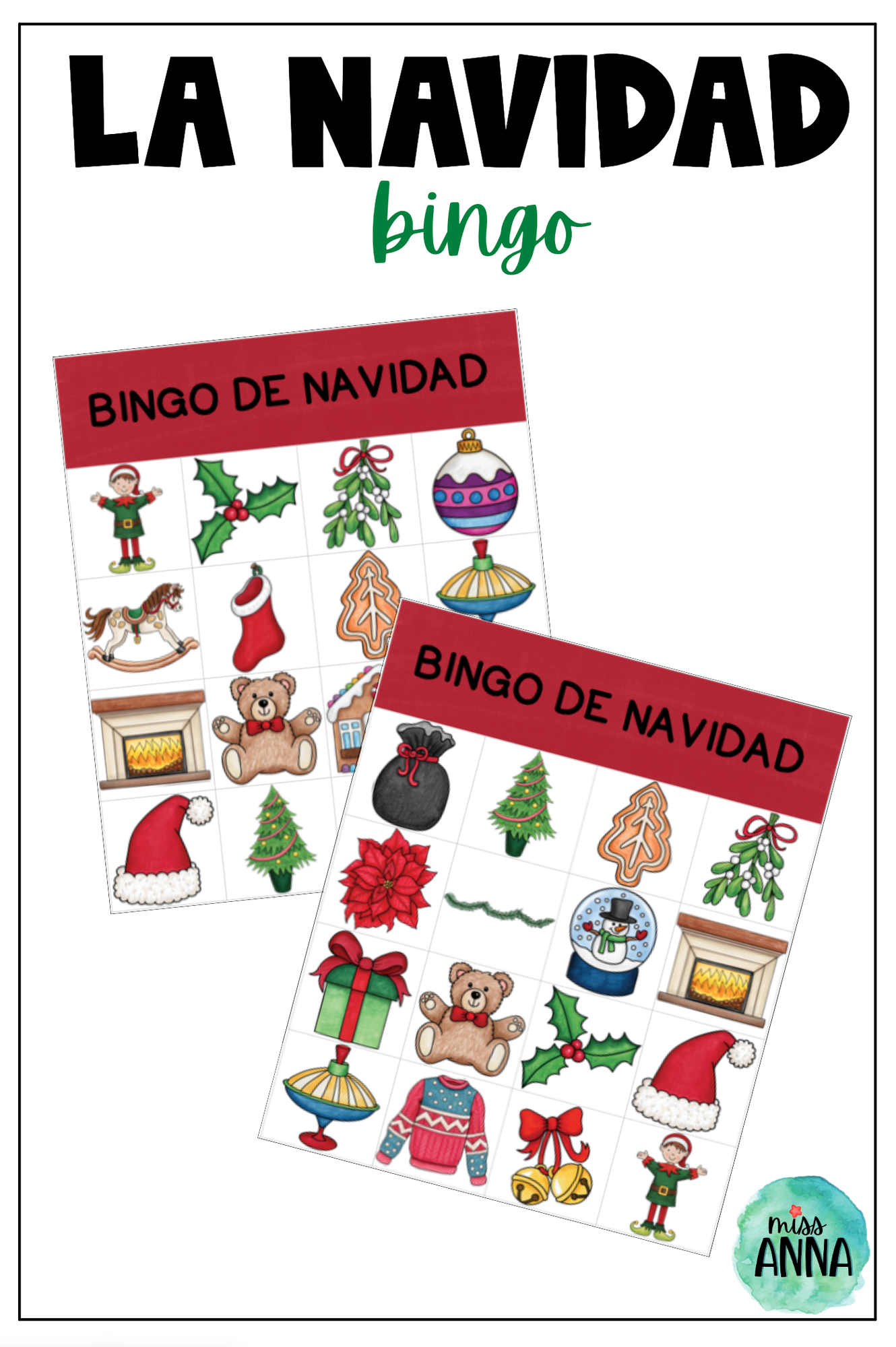 La Navidad BINGO - material de la siguiente asignatura Español para ...