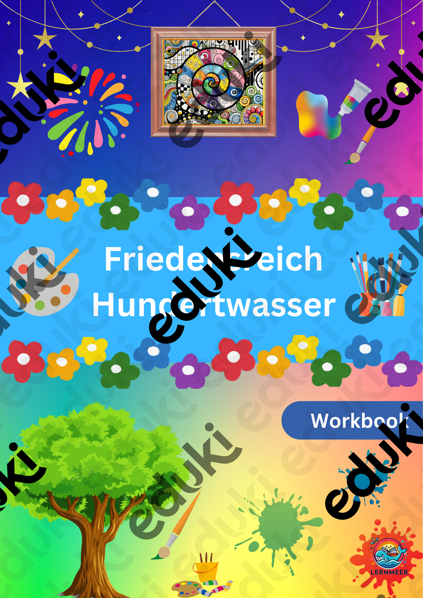 Friedensreich Hundertwasser_Workbook – Unterrichtsmaterial im Fach Kunst