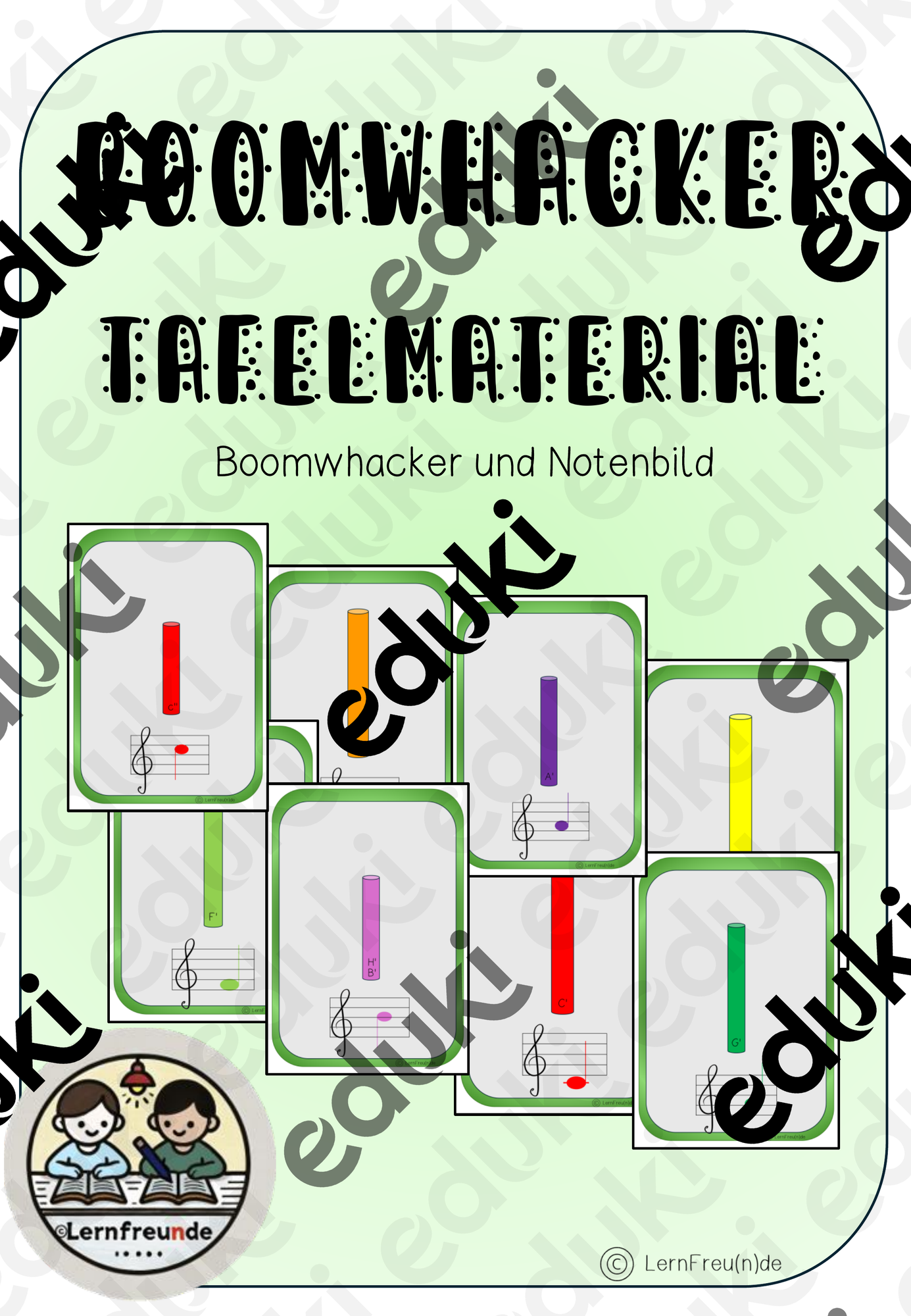 Boomwhacker Tafelmaterial – Unterrichtsmaterial im Fach Musik