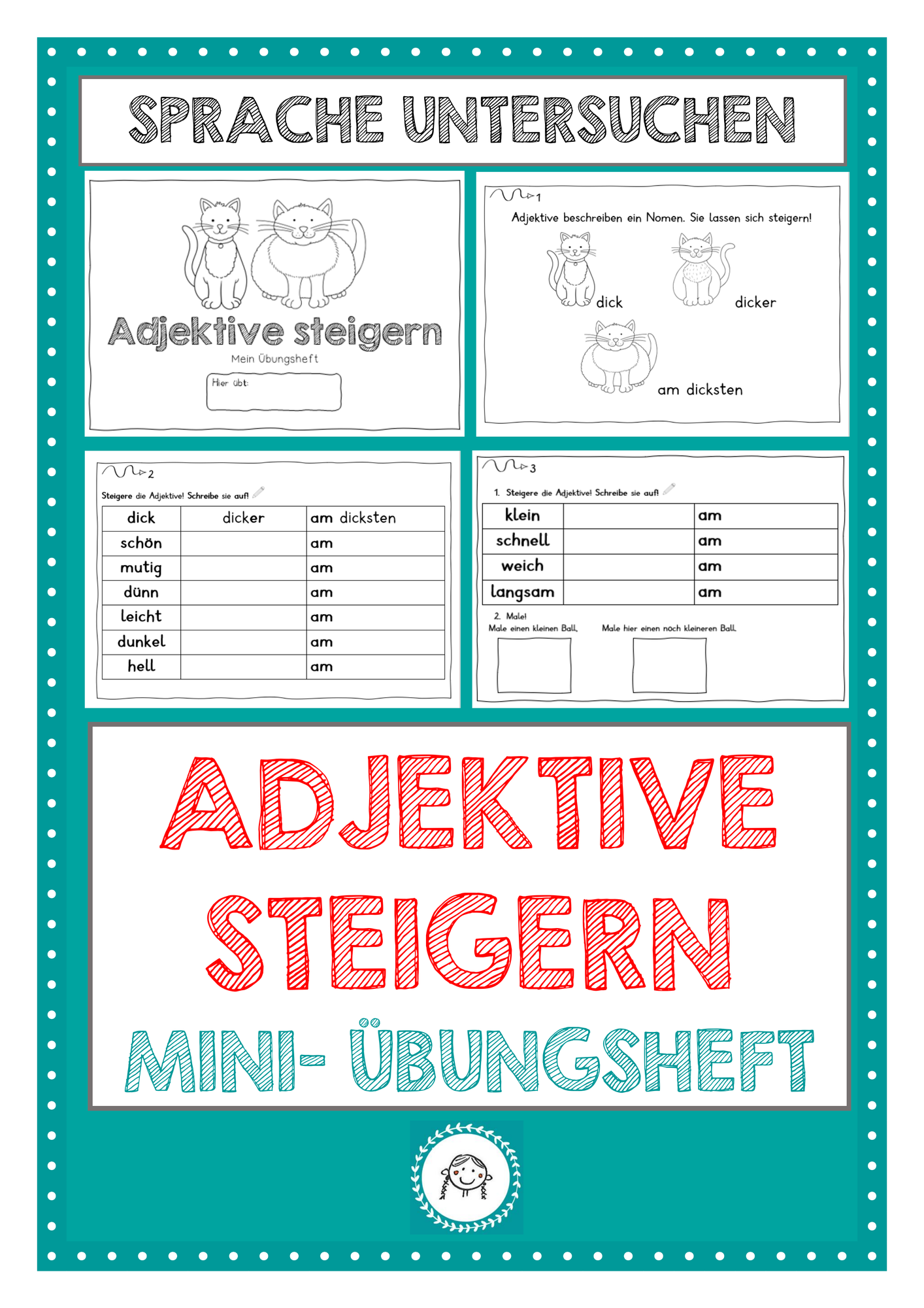 Adjektive steigern. Miniheft – Unterrichtsmaterial im Fach Deutsch