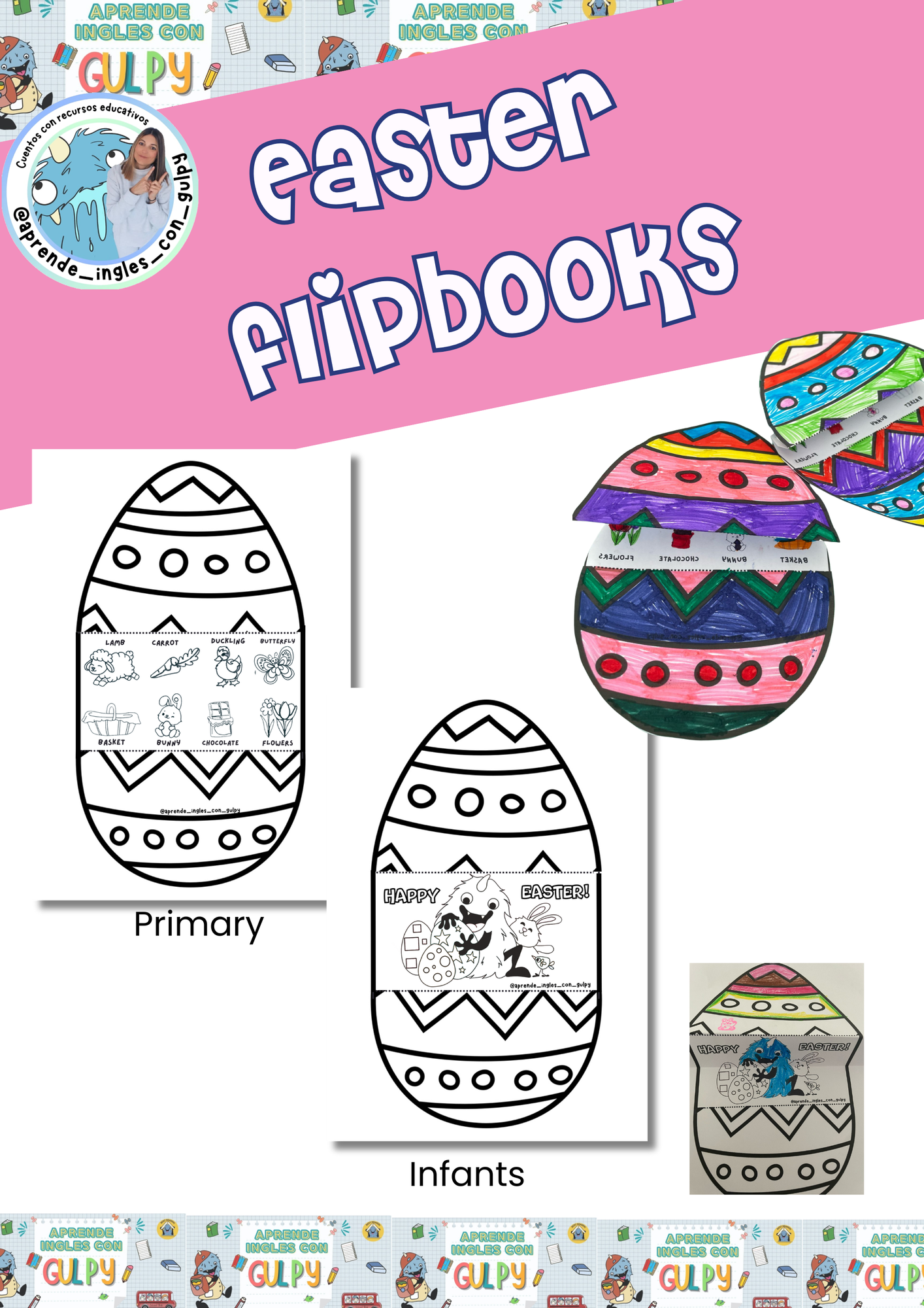 Easter flipbooks - material de la siguiente asignatura Inglés / English