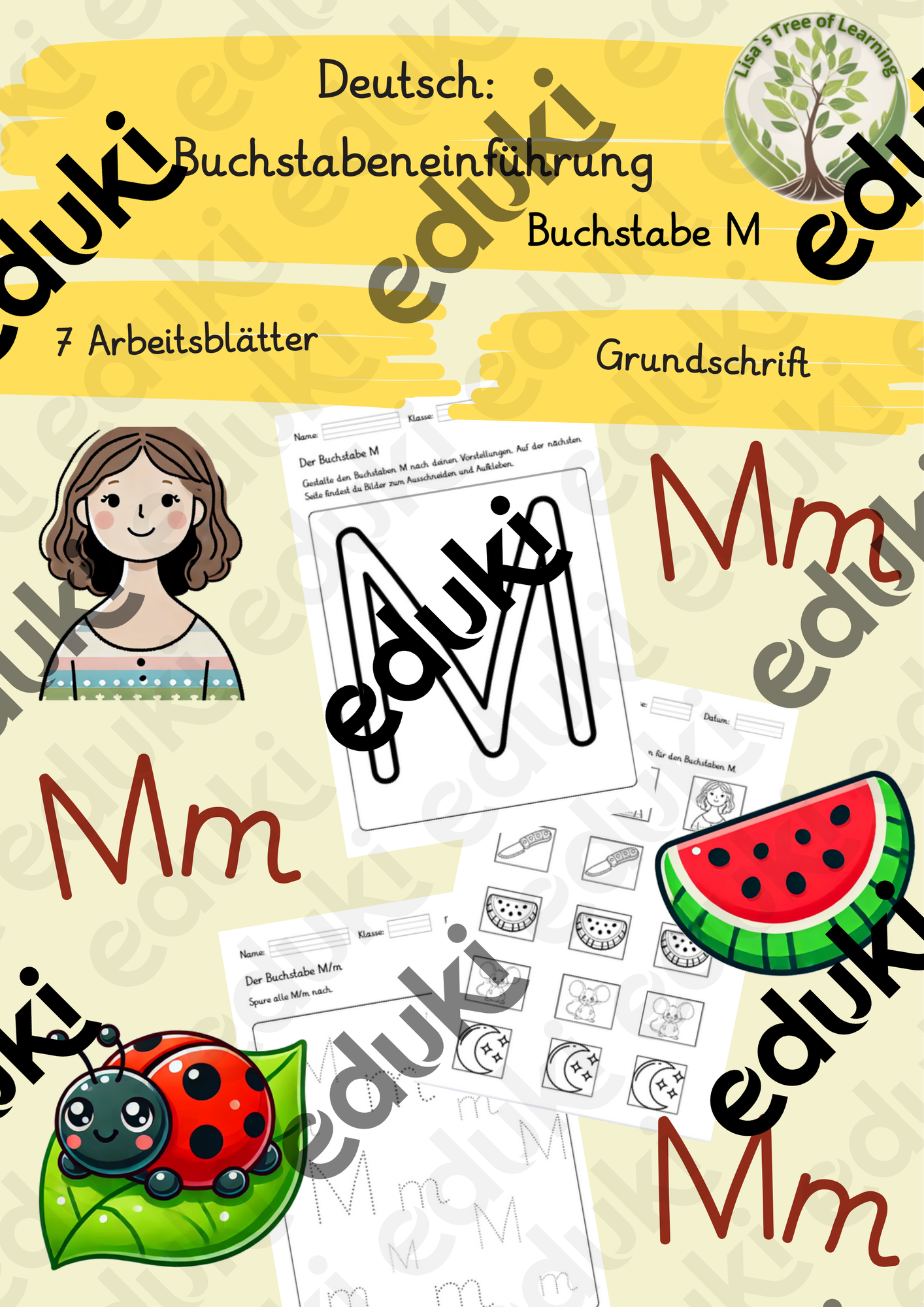 Deutsch: Buchstabeneinführung M Freebie – Unterrichtsmaterial im Fach ...