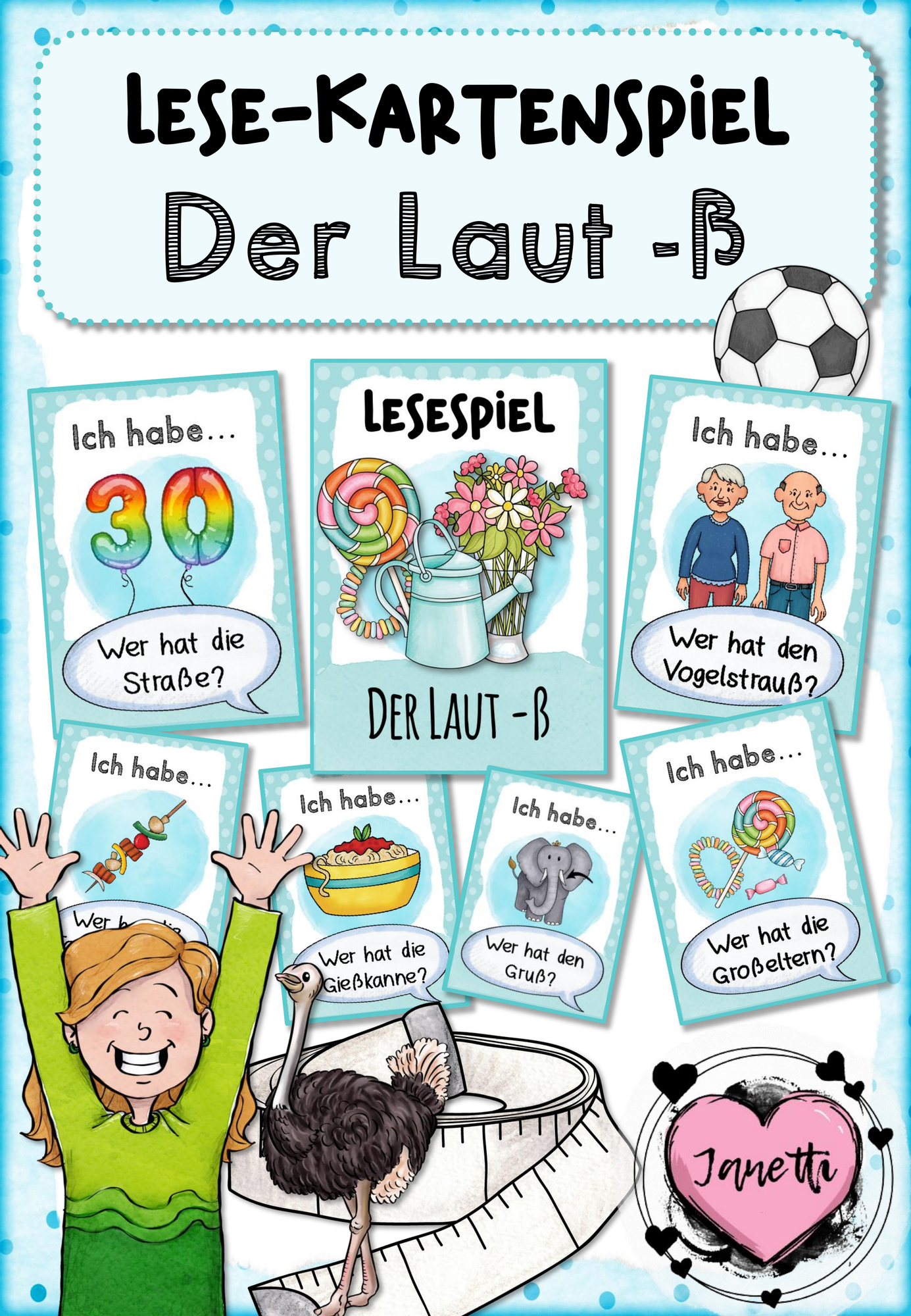 Lesespiel: Ich habe... Wer hat...?: Der Laut ß – Unterrichtsmaterial im ...