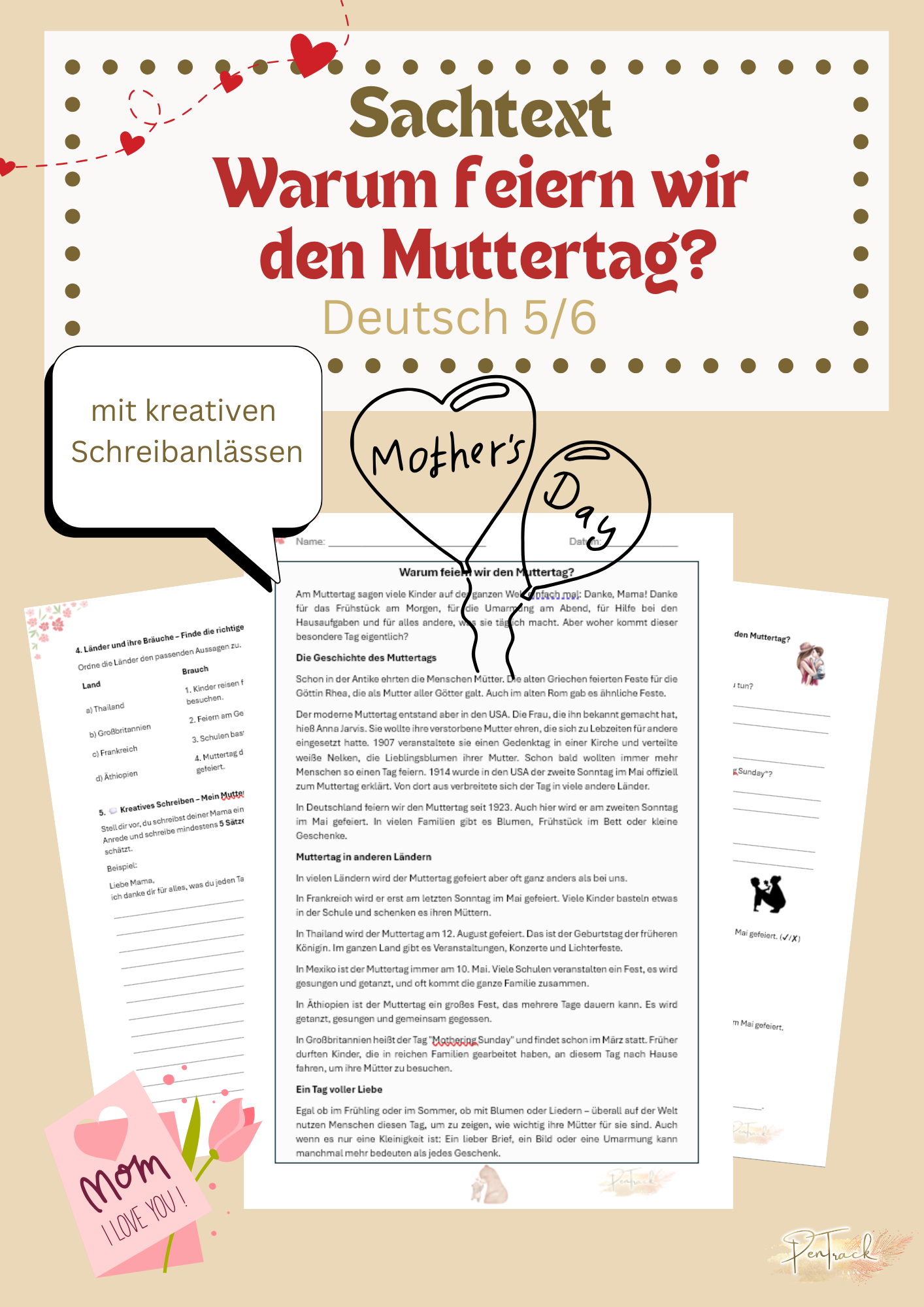 Sachtext Warum Feiern Wir Den Muttertag Klasse 5 6