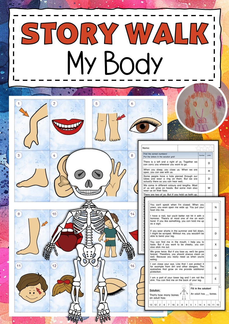Englisch - Story Walk / Lesespaziergang : Körper / Body ...
