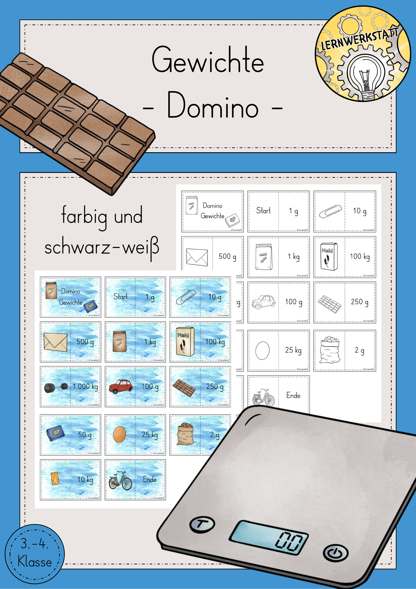 Gewichte Stützpunktvorstellungen Domino – Unterrichtsmaterial im Fach ...