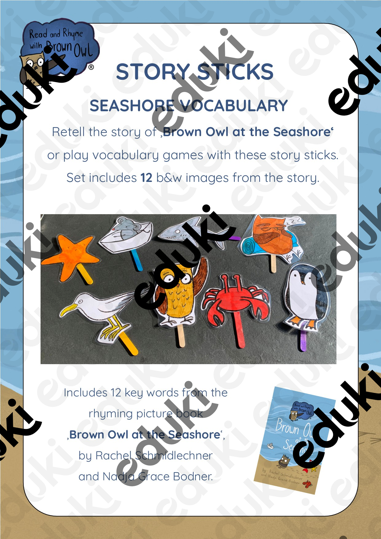 Brown Owl at the Seashore - STORY STICKS - material de la siguiente ...