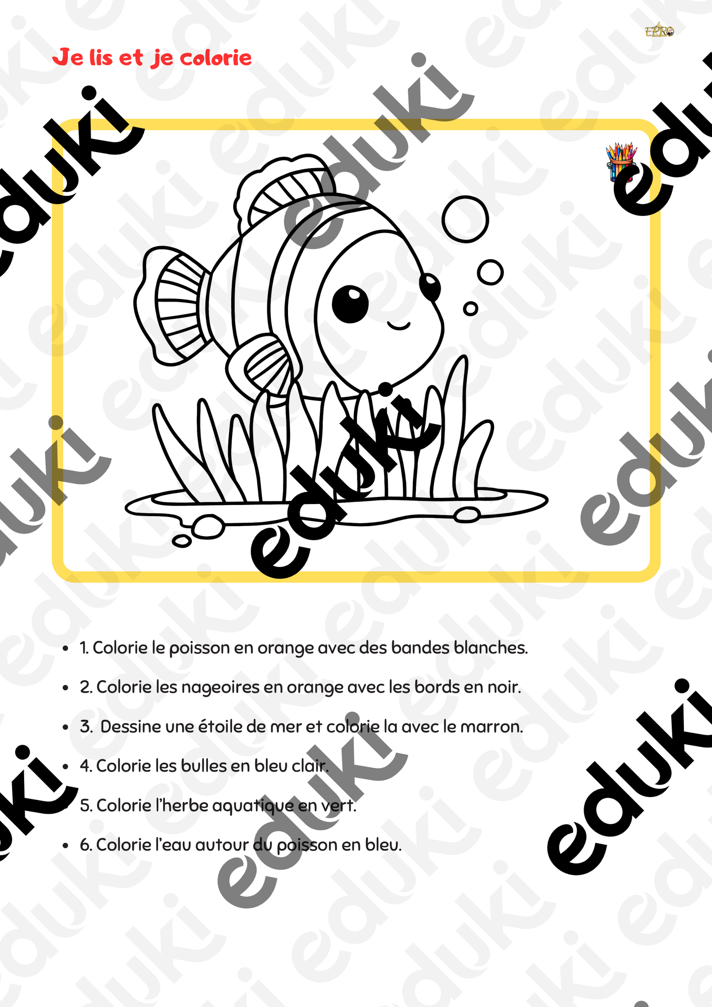 je lis je colorie selon les consignes - Ressource pédagogique pour ton ...