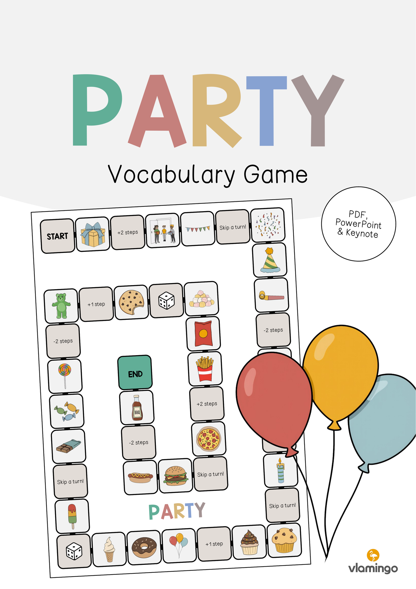 Party: Vocabulary Game (Englisch) – Unterrichtsmaterial im Fach Englisch
