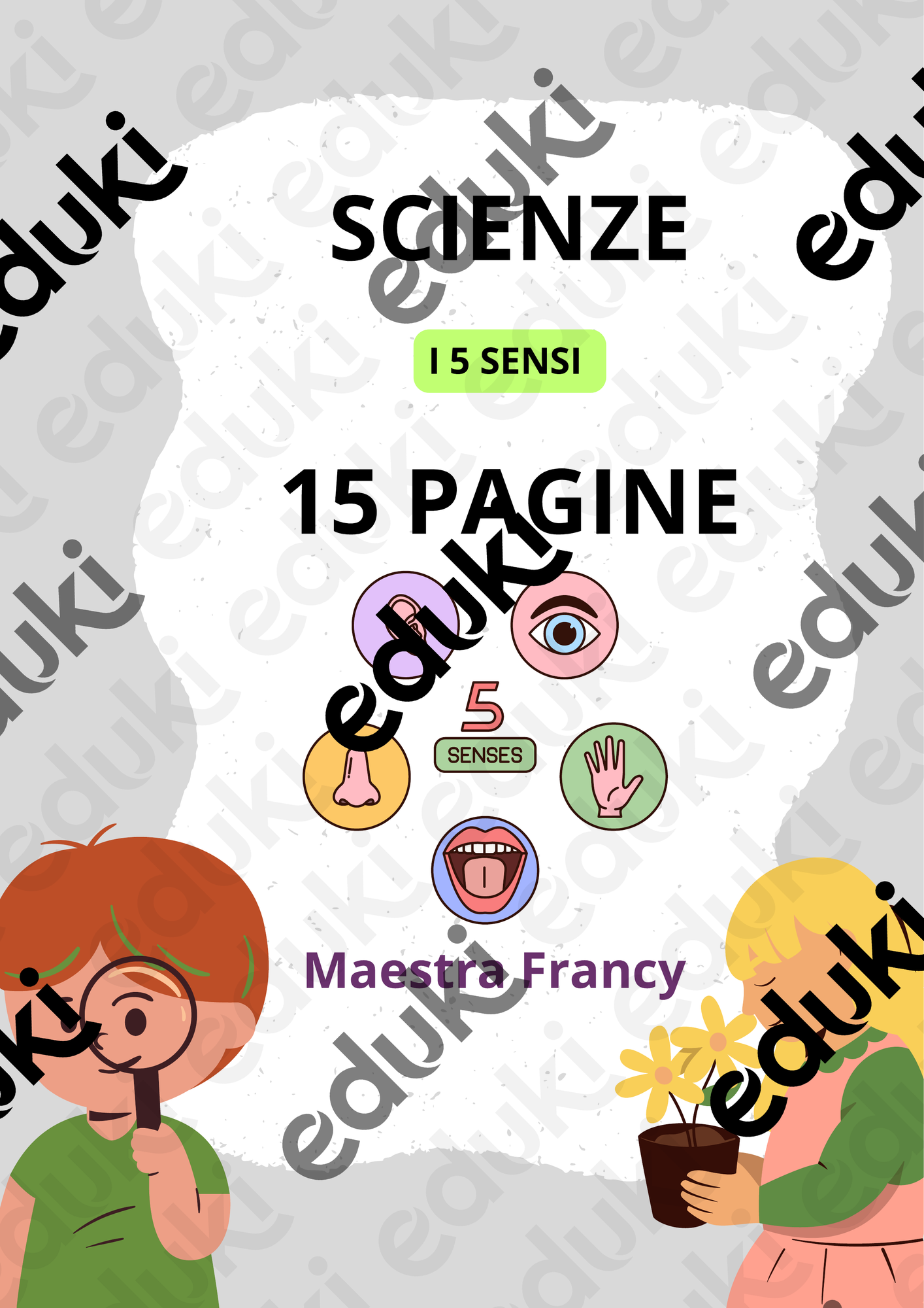 I 5 sensi SPIEGAZIONE + VERIFICA. - Materiale didattico per la materia ...