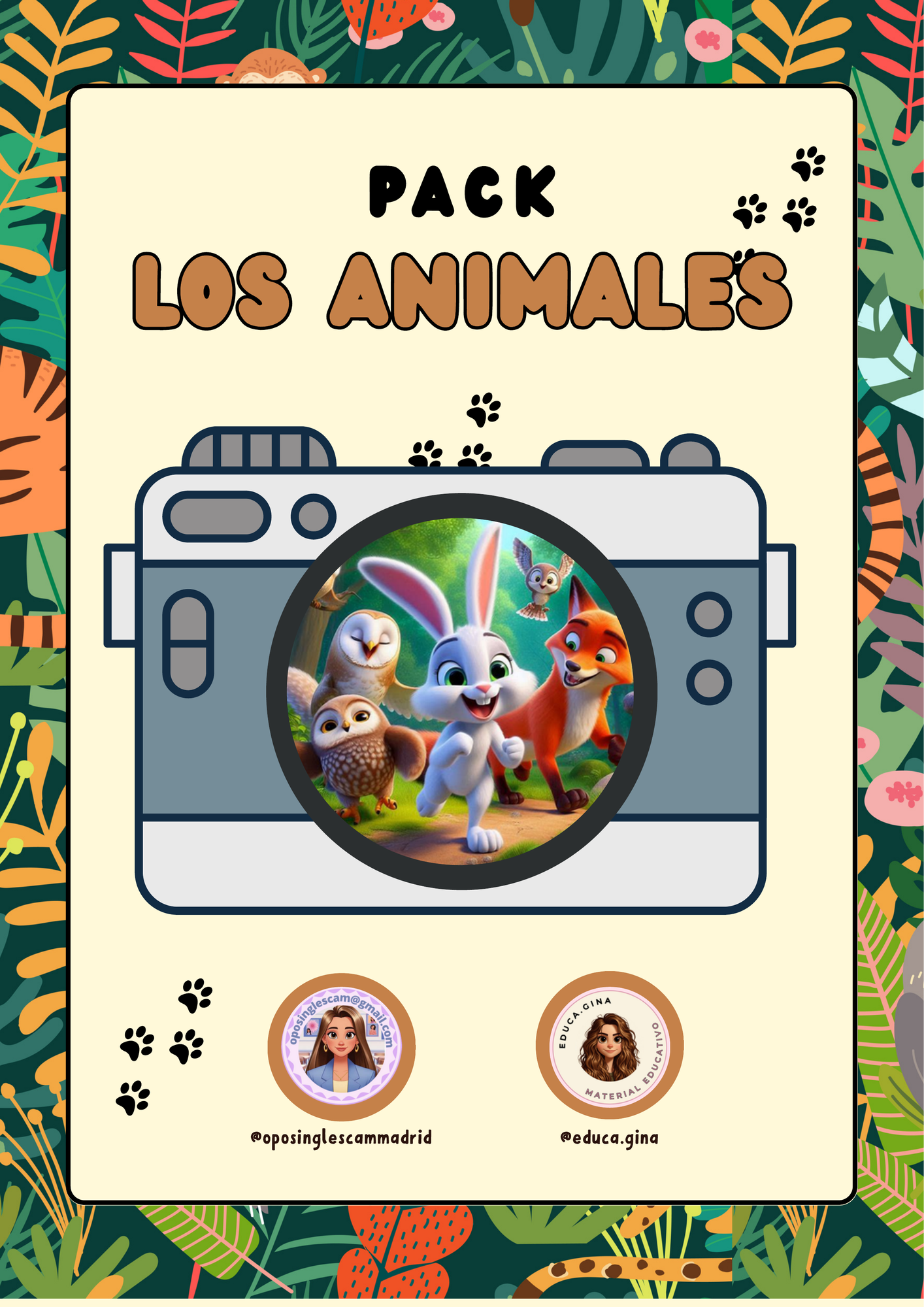 Comprensión lectora - LOS ANIMALES - material didáctico de las ...