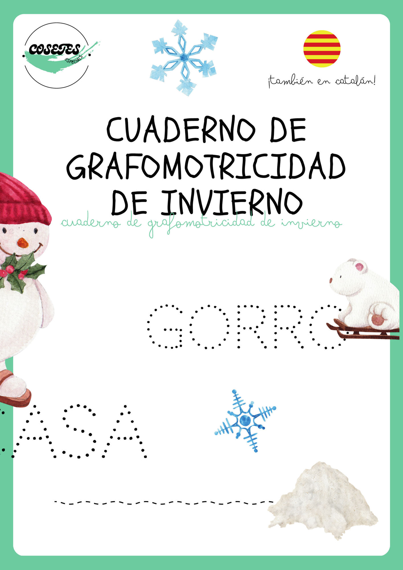 CUADERNO DE GRAFOMOTRICIDAD DE INVIERNO - material de la siguiente ...