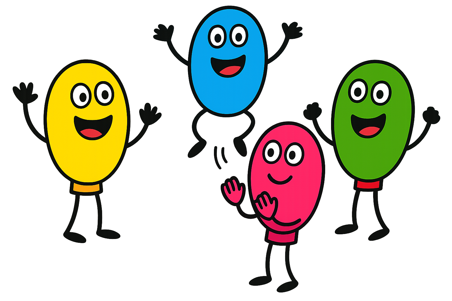 Springen, Klatschen und Drehen – energiegeladenes Bewegungsspiel ...