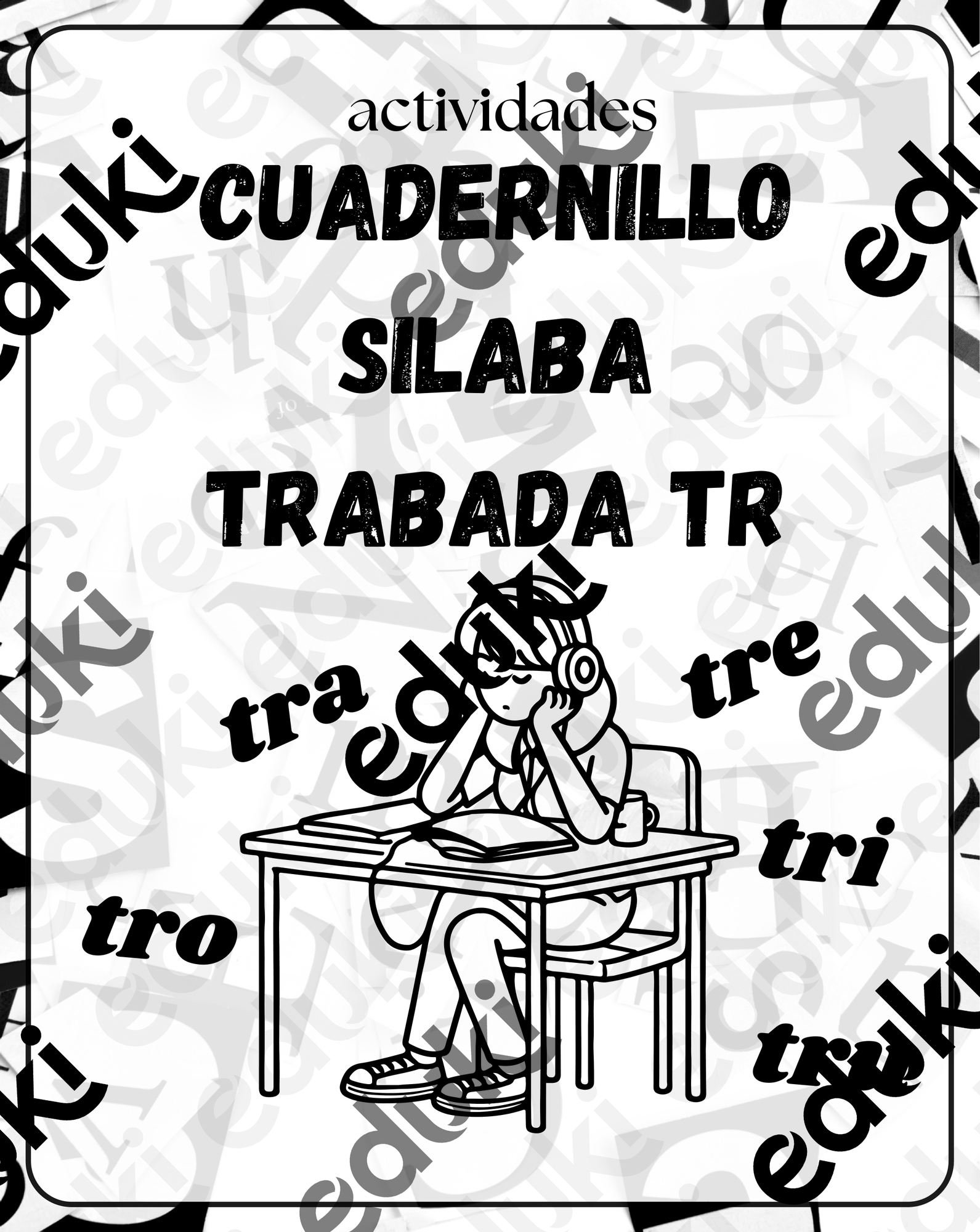 silaba trabadas tra, tre ,tri,tro,tru - material de la siguiente ...