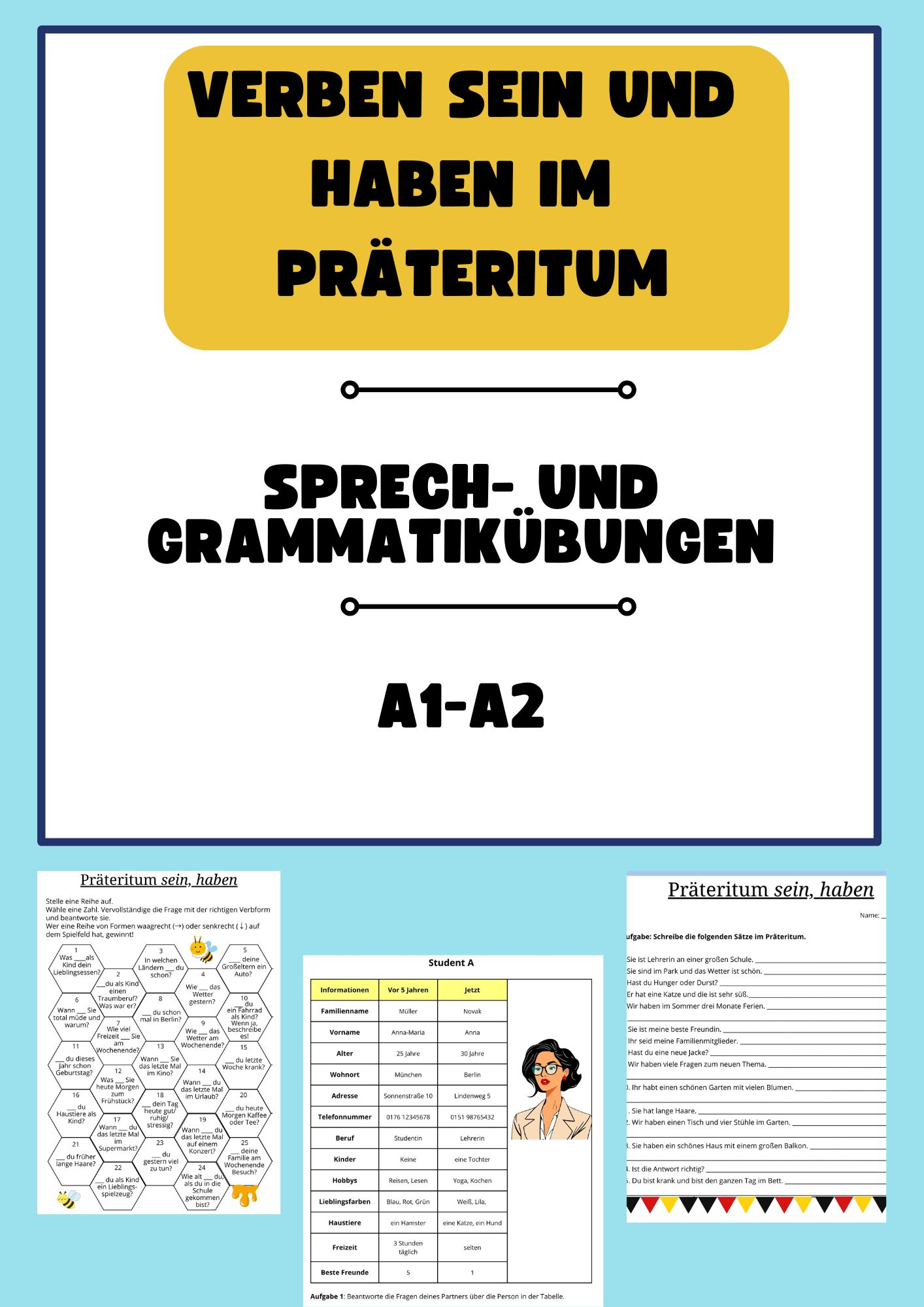 Sein und haben im Präteritum – Sprech- und Grammatikübungen ...