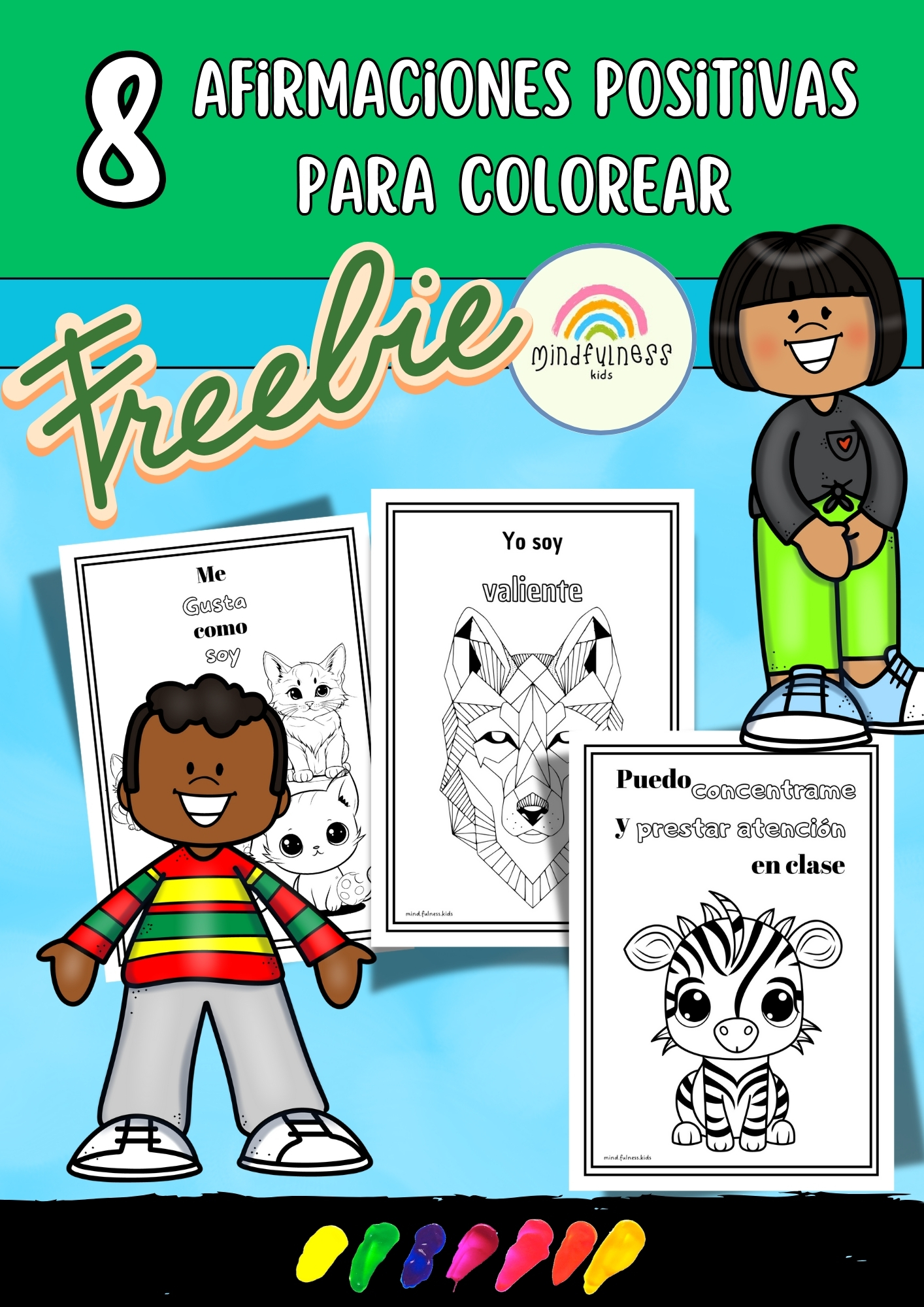 Material GRATIS | Afirmaciones Positivas para Colorear | Actividad ...