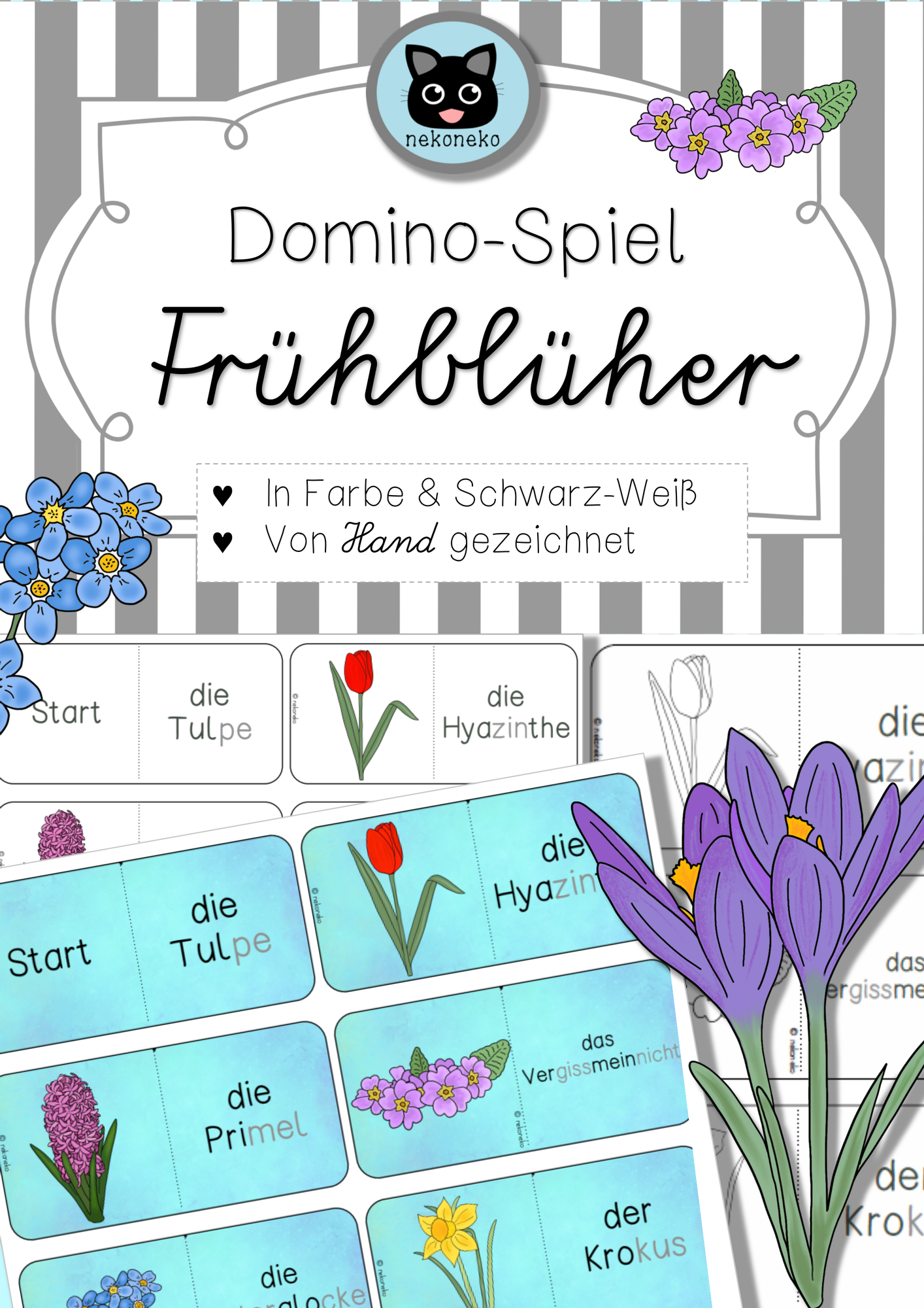 Domino - Frühblüher – Unterrichtsmaterial in den Fächern Biologie ...