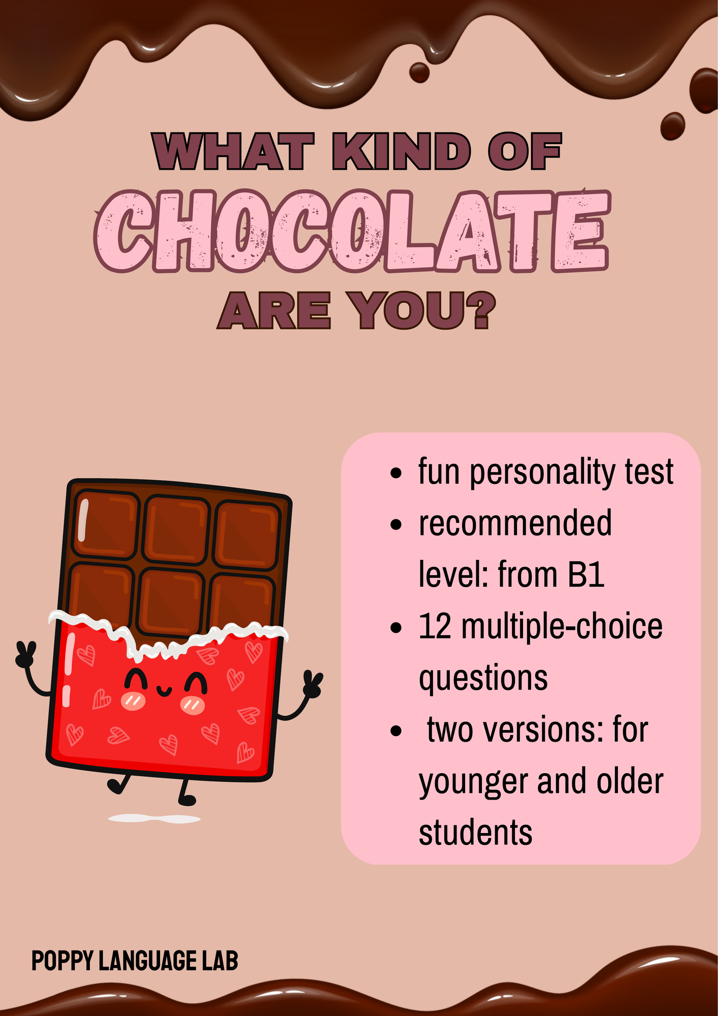 Test de personalidad - Qué chocolate eres? - material de la siguiente ...