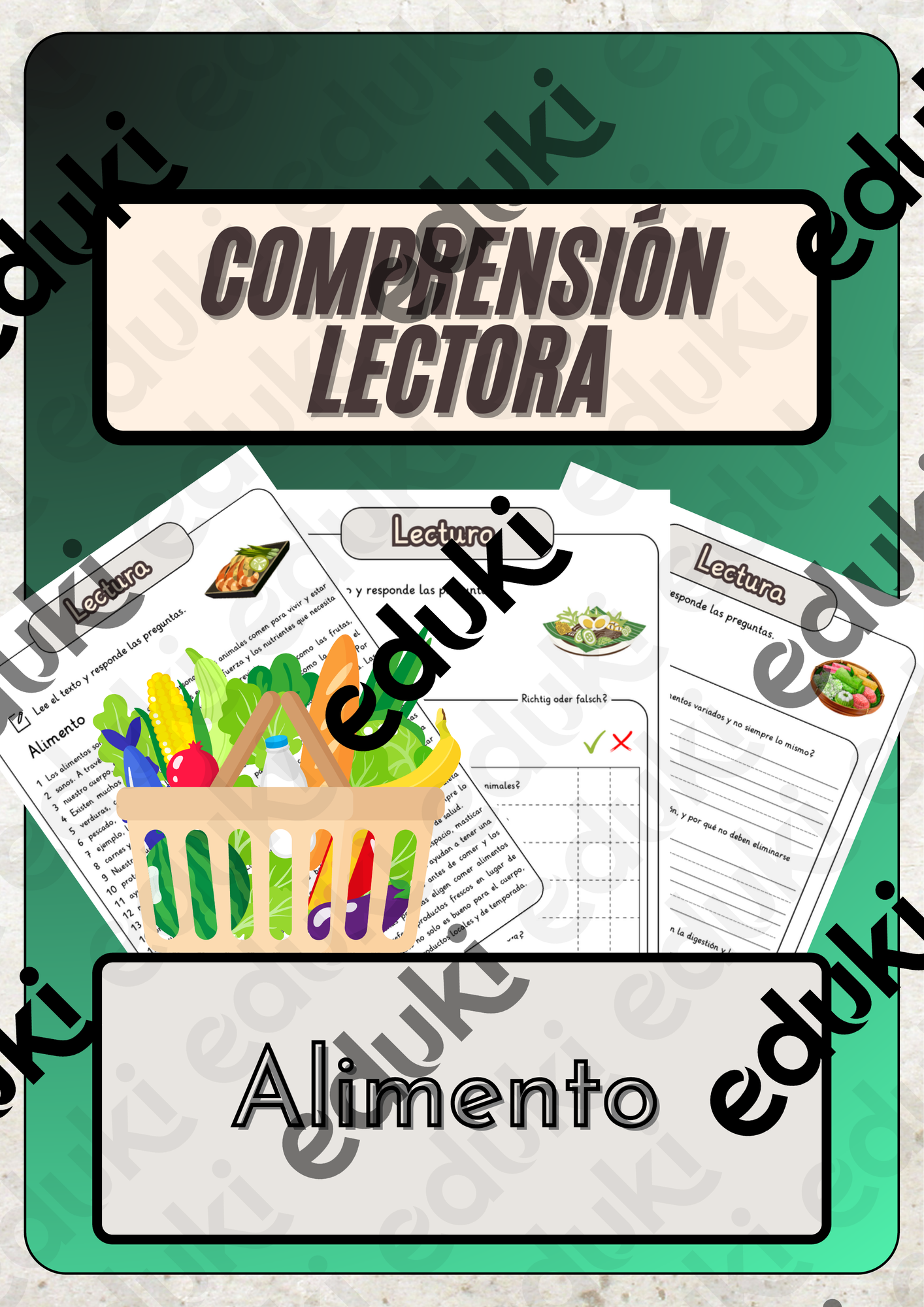 Comprensión lectora – Alimento + soluciones - material de la siguiente ...