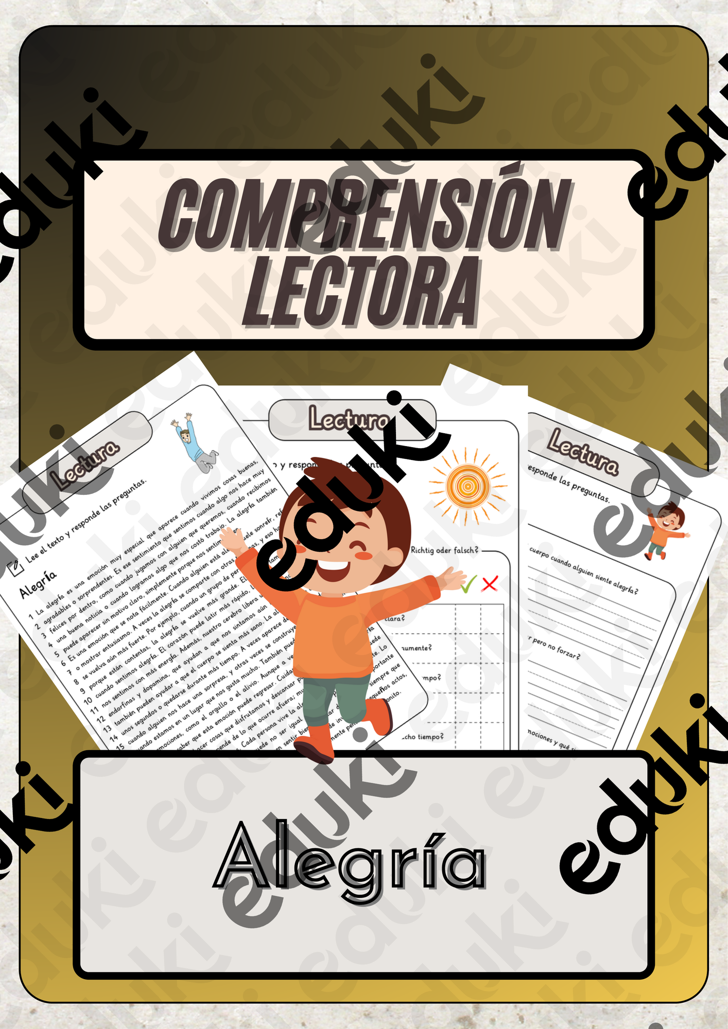 Comprensión lectora – Alegría + soluciones - material de la siguiente ...