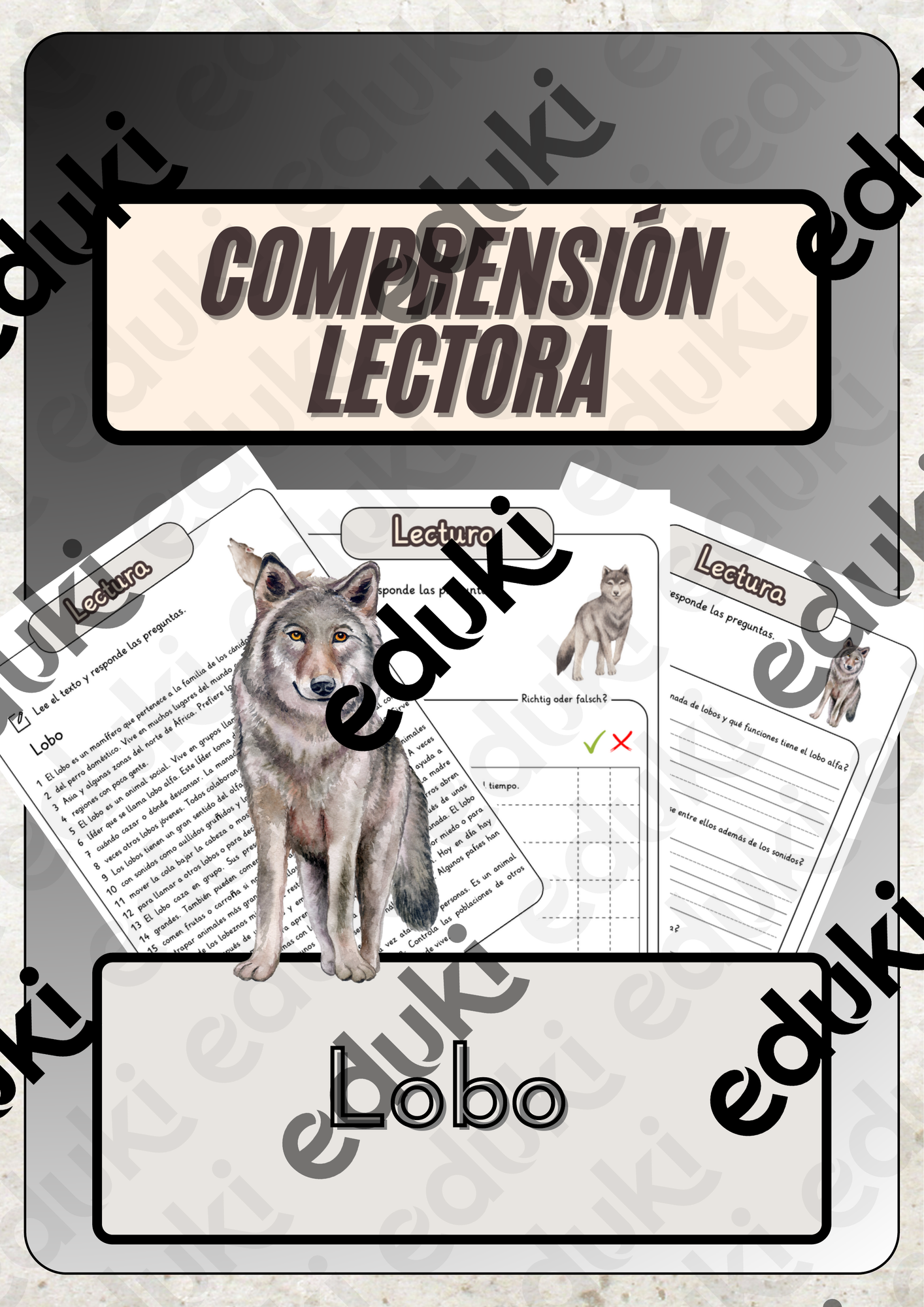 Comprensión lectora – Lobo + soluciones - material de la siguiente ...