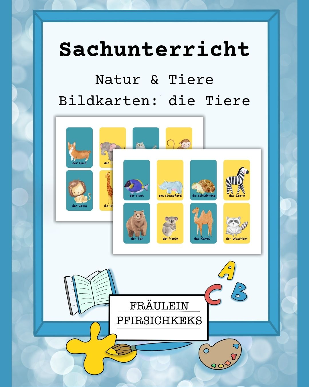 Bildkarten: die Tiere – Unterrichtsmaterial in den Fächern ...