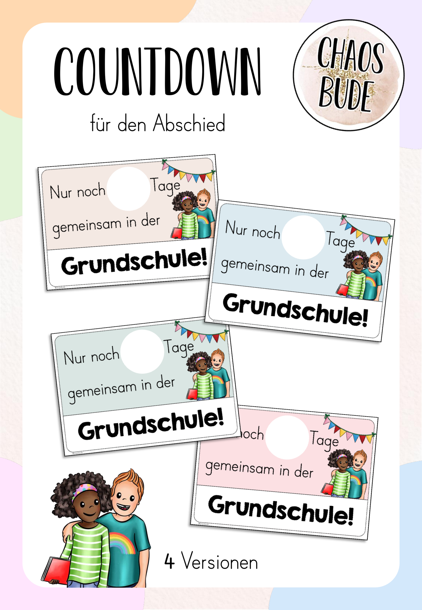 Countdown für den Abschied in der Grundschule – Unterrichtsmaterial im ...